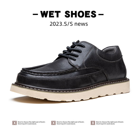 Men's Extra Wide Retro Work Shoes 2026, Large Sizes 45-47, Durable ...