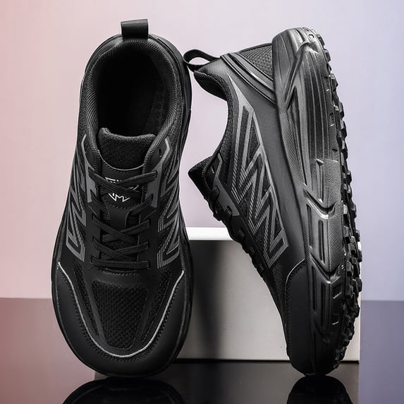 Men's Extra Wide Toe Box Running Shoes, Lightweight Breathable Mesh ...