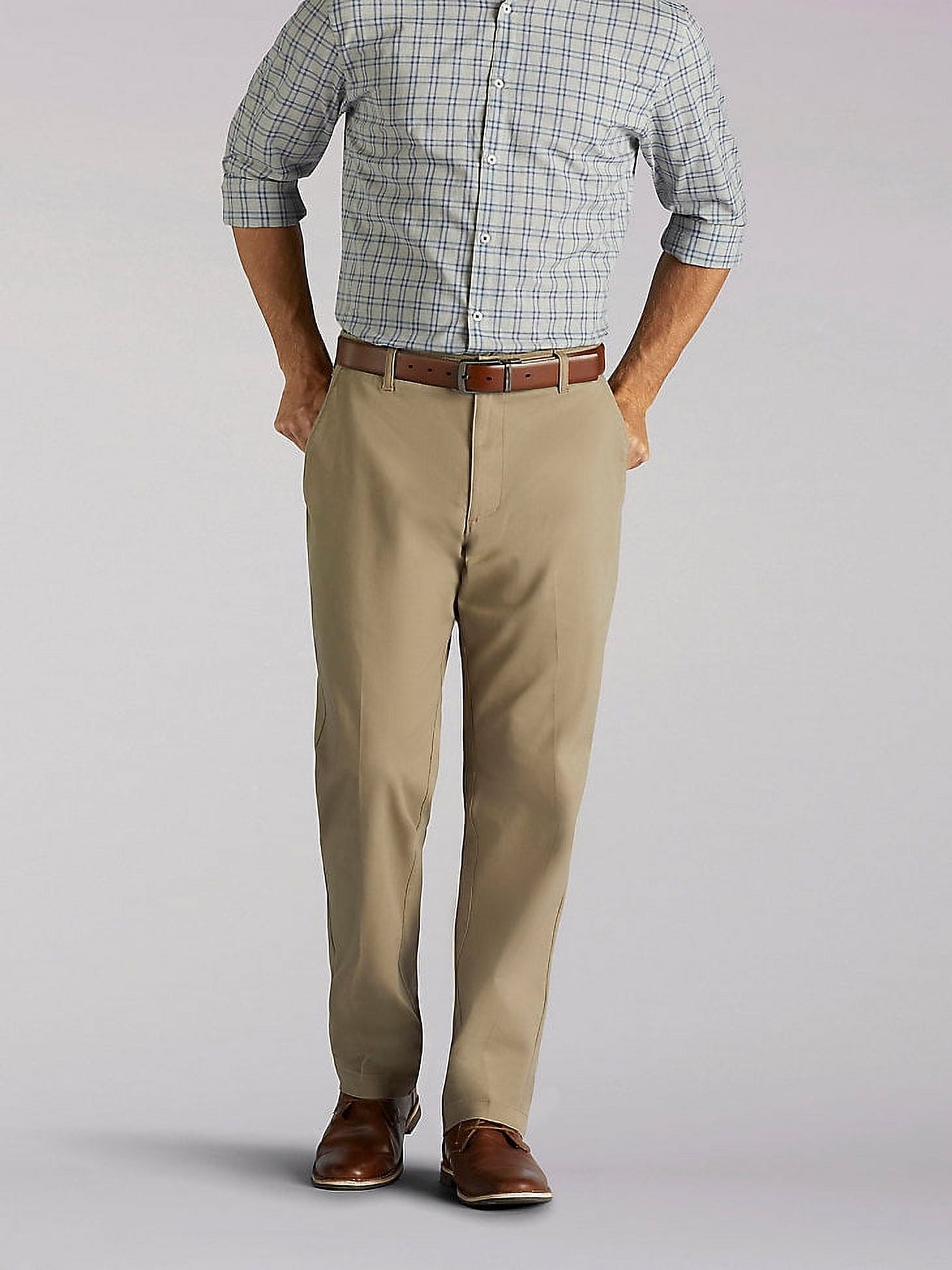 Men's Extreme Motion Relaxed Fit Khaki Pant in Khaki - Walmart.com