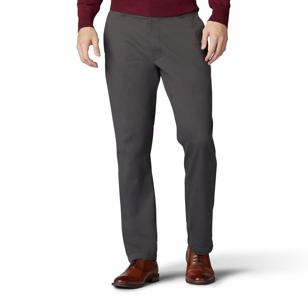 Men's Extreme Motion Relaxed Fit Khaki Pant in Khaki - Walmart.com
