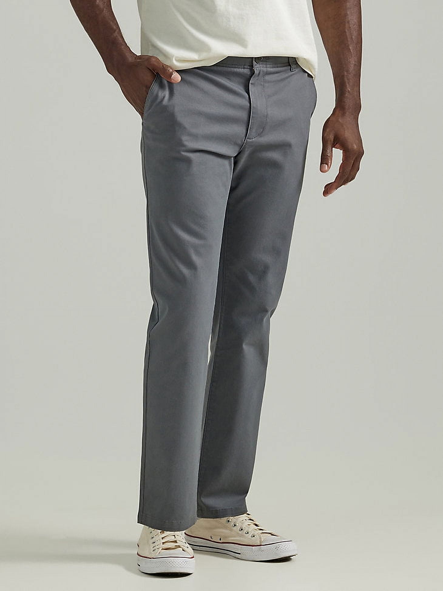 Men's Extreme Motion Slim Fit Khaki Pant in Painter Gray - Walmart.com