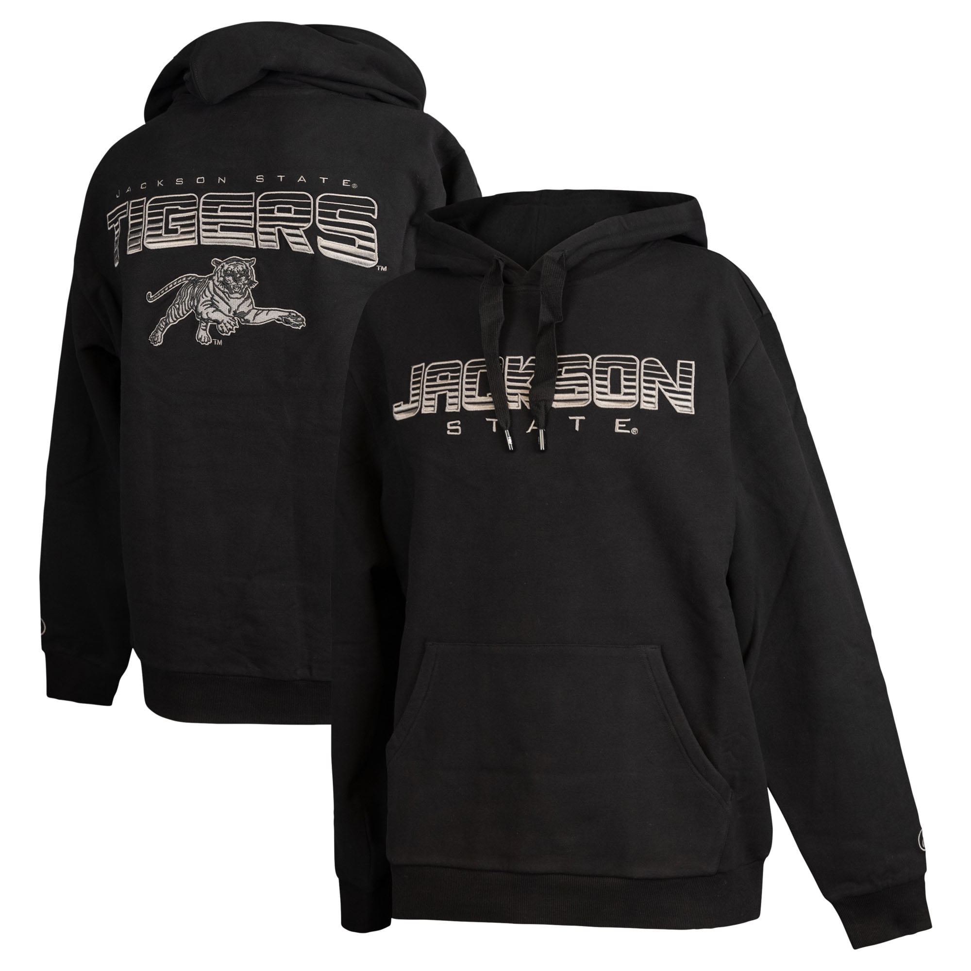 Men's FISLL Black Jackson State Tigers Puff Print Sliced Pullover ...