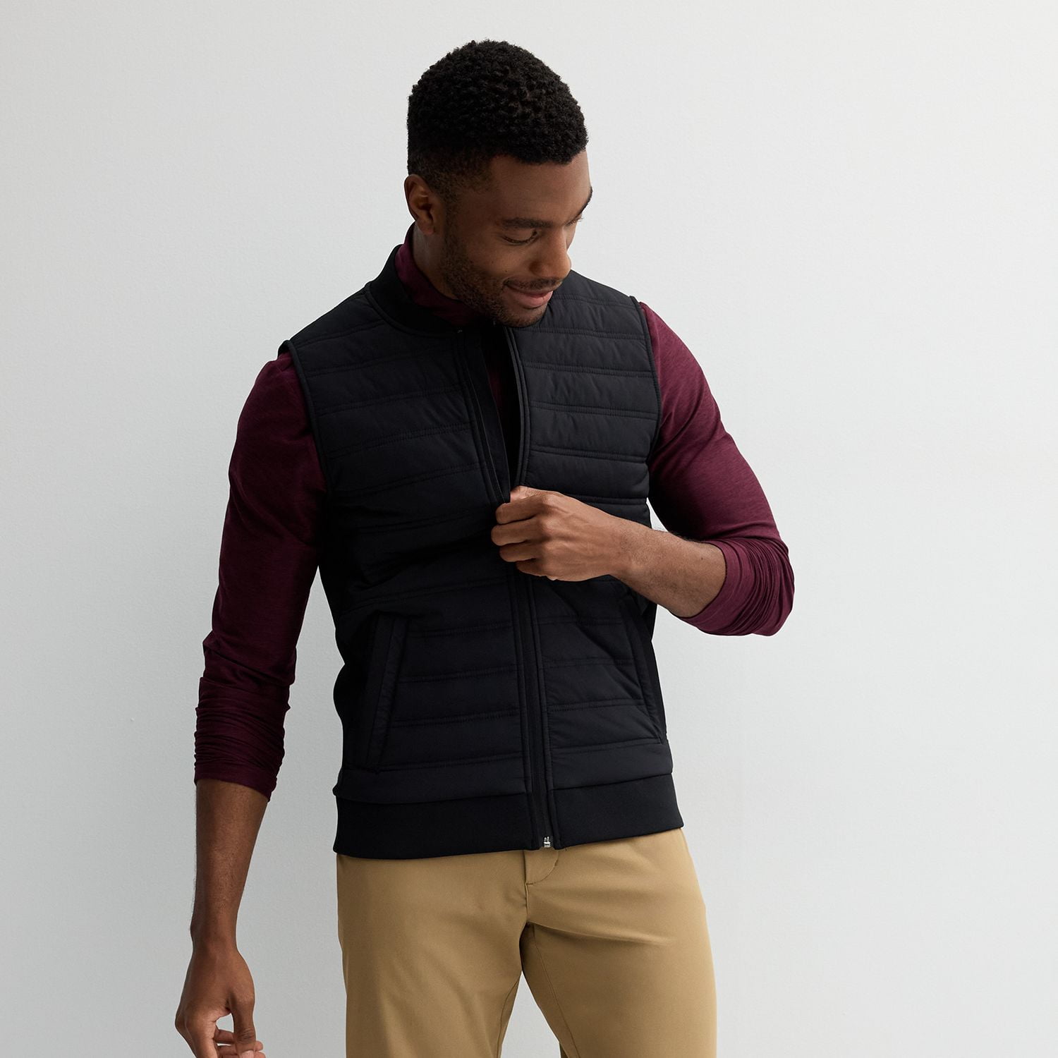 Men's FLX Mixed Media Vest - Walmart.com