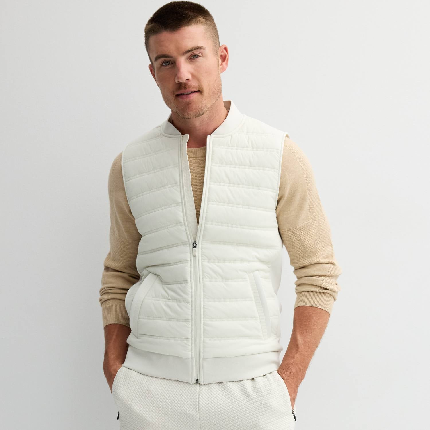 Men's FLX Mixed Media Vest - Walmart.com