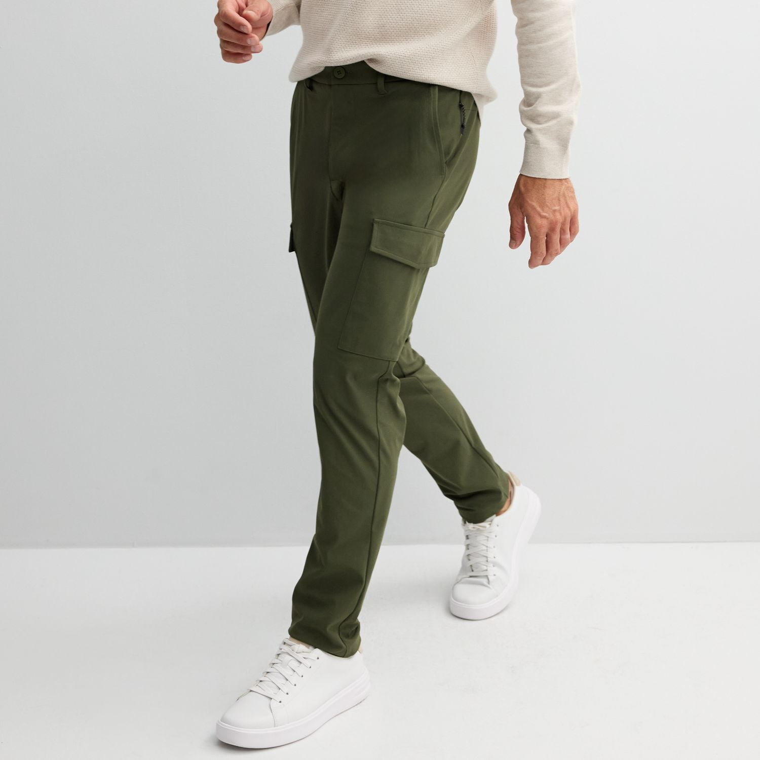 Men's FLX Premium Cargo Pants Color: Olive Green Size: 30X30 - Walmart.com