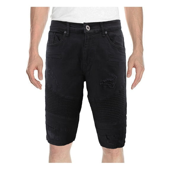 Men's Faded Wash Distressed Fringe Skinny Slim Fit Jean Stretch Denim ...