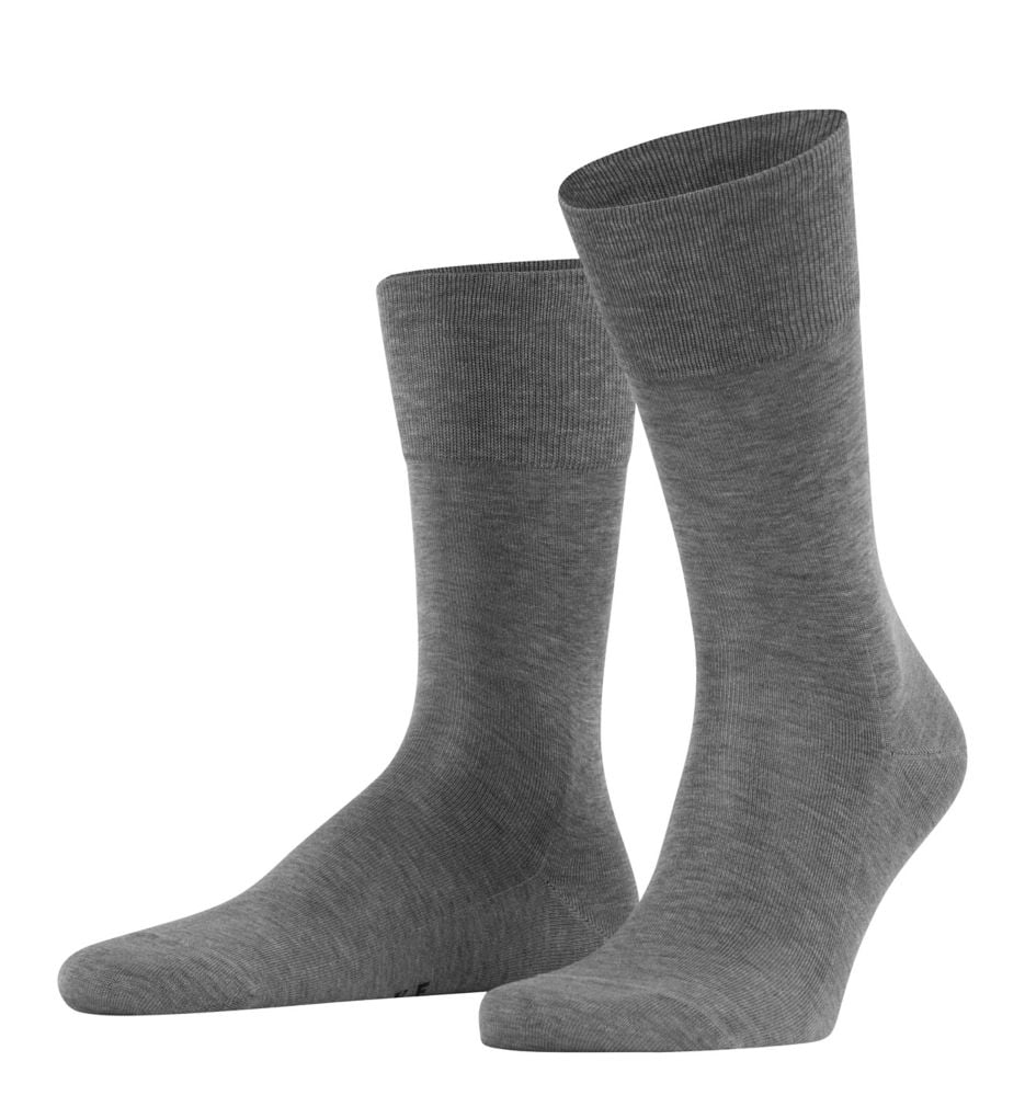 Men's Falke 14662 Tiago Sock w/ Slight Sheen (Light Grey Melange XL ...