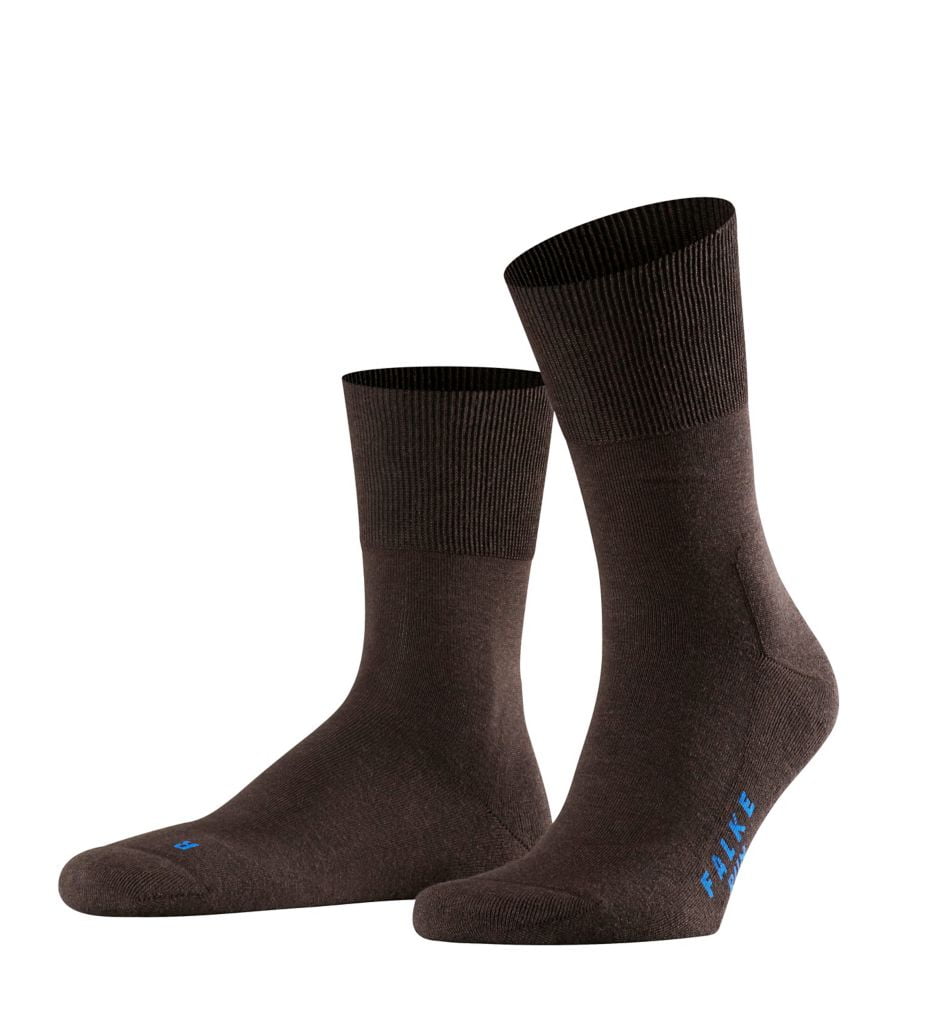 Men's Falke 16605 Run Plush Sole Sock (Dark Brown S/M) - Walmart.com