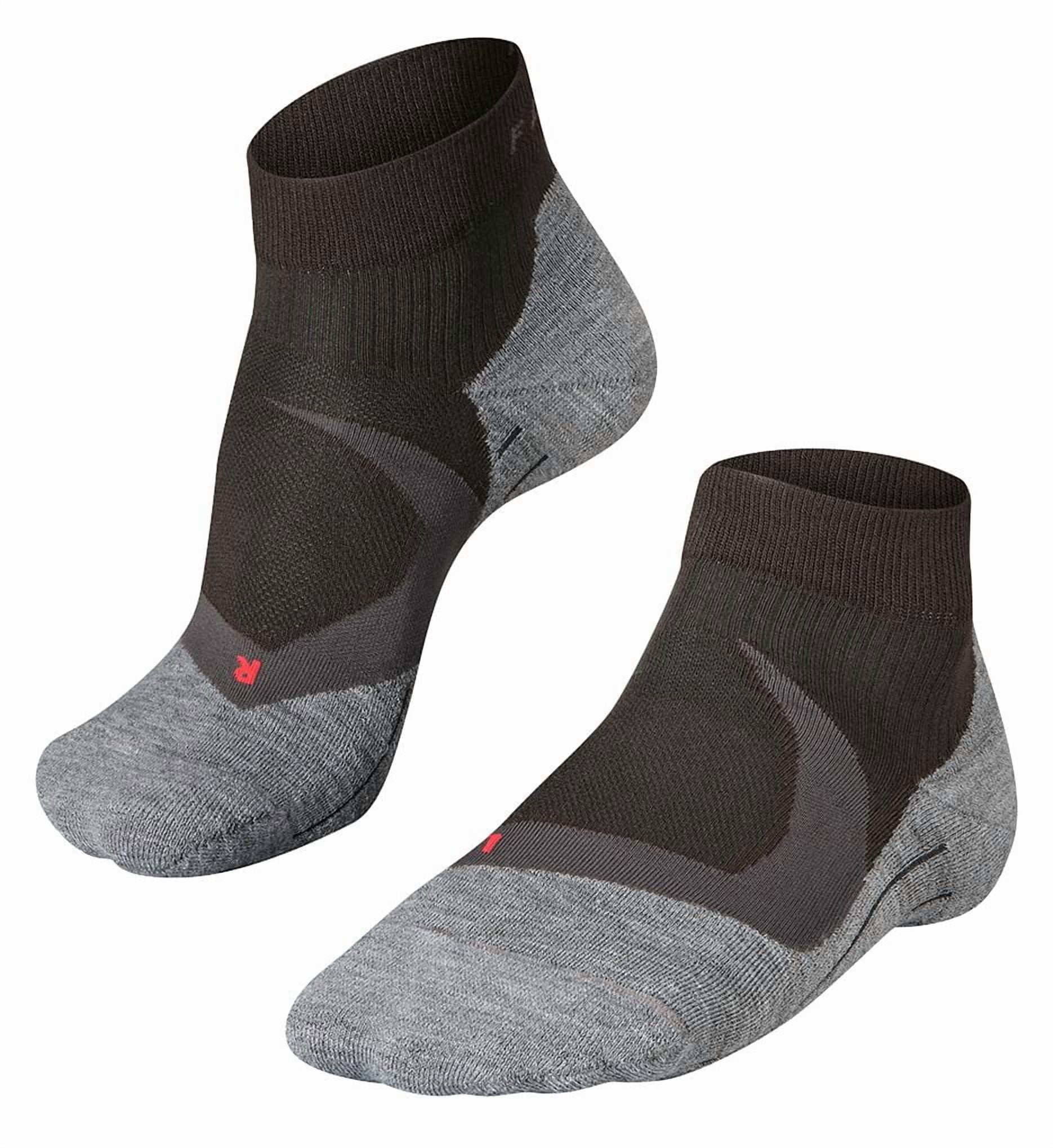 Men's Falke 16748 RU4 Short Run Sock w/ Coolmax (Black Mix M) - Walmart.com