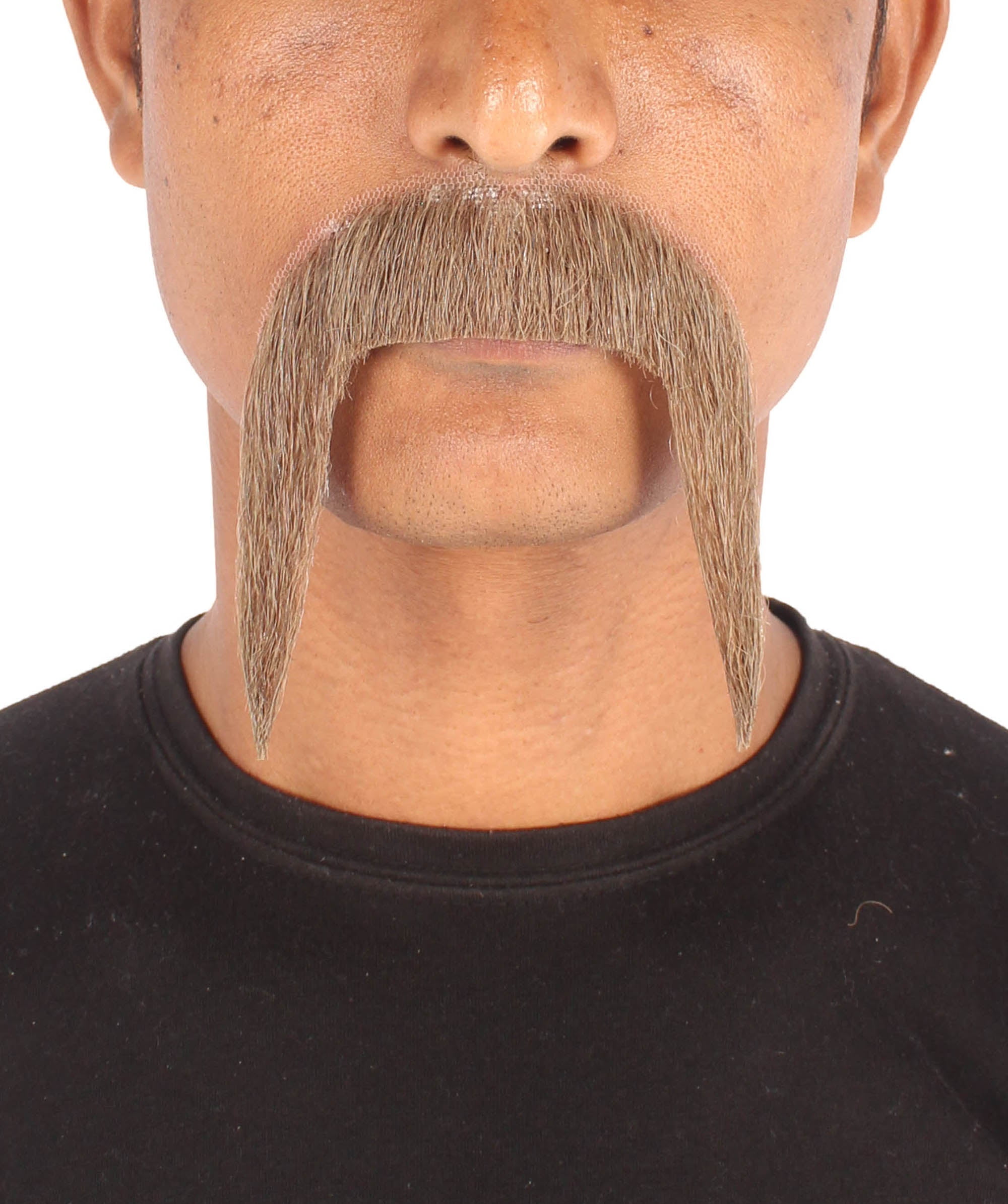 Men's Famous Horseshoe Human Hair Mustache | Facial Hair Multiple ...