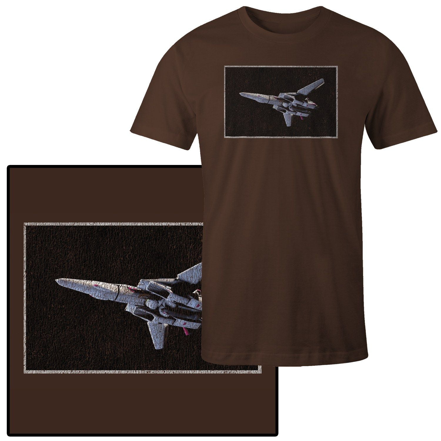 Men's Fan Art Robotech Macross Veritech Robot Jet T-Shirt - Walmart.com