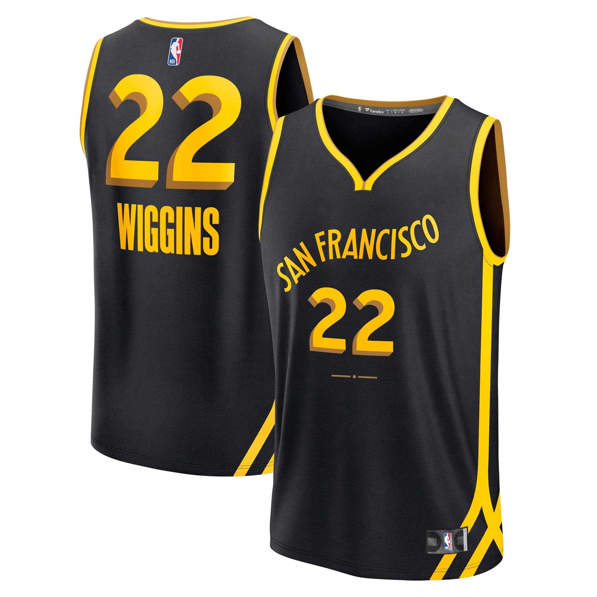Men's Fanatics Andrew Wiggins Black Golden State Warriors Fast Break ...