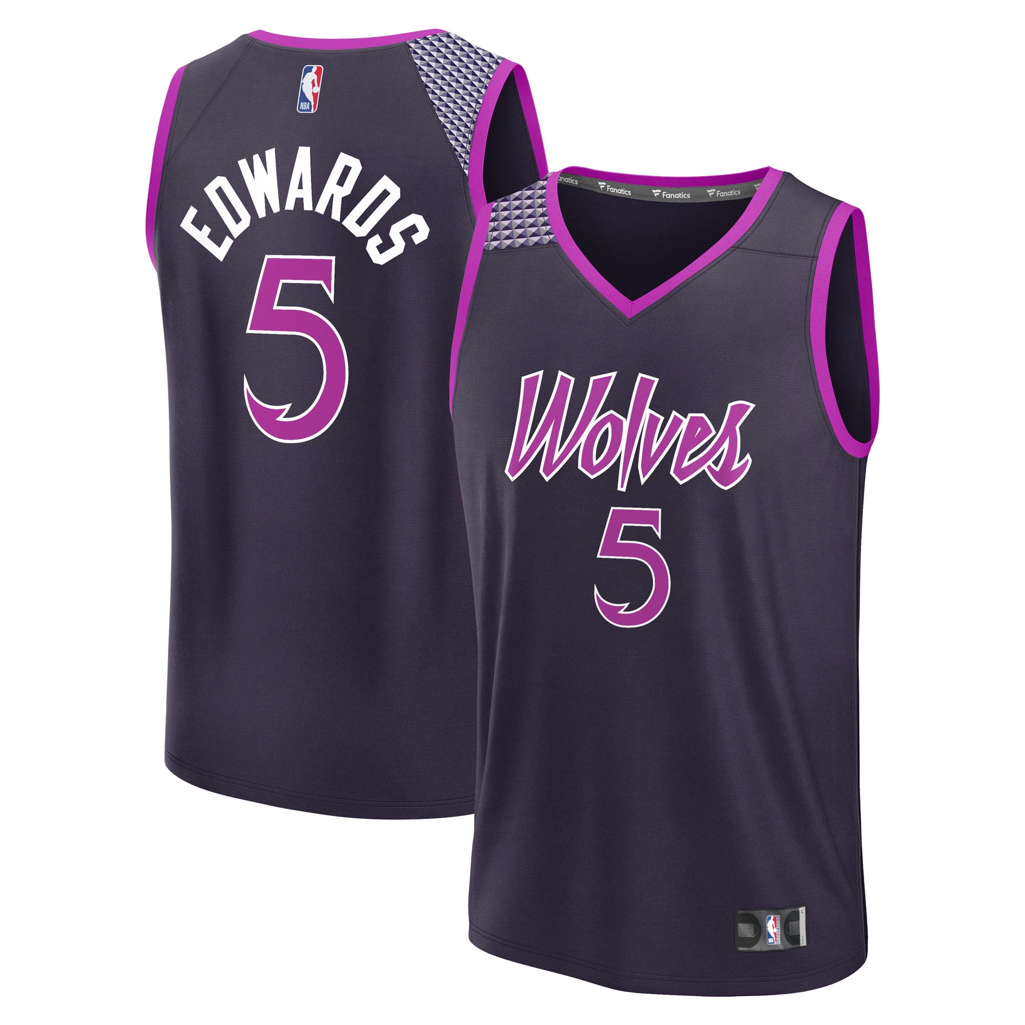 Men's Fanatics Anthony Edwards Purple Minnesota Timberwolves 2025/26 ...