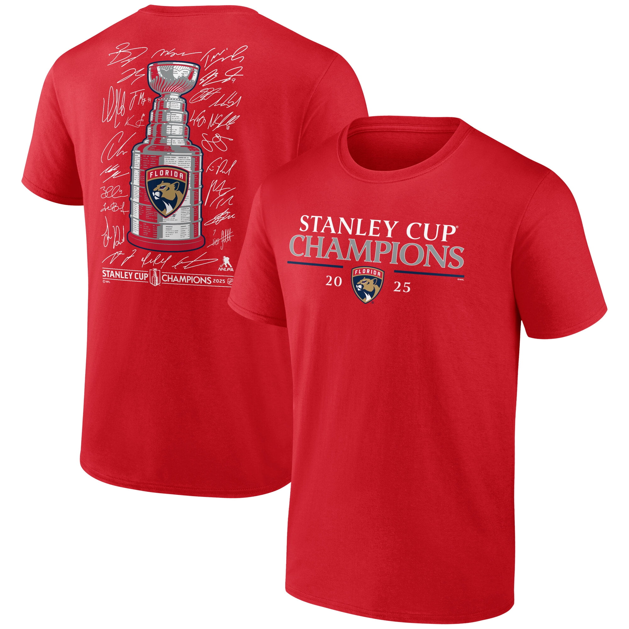 Men's Fanatics Red Florida Panthers 2025 Stanley Cup Champions ...
