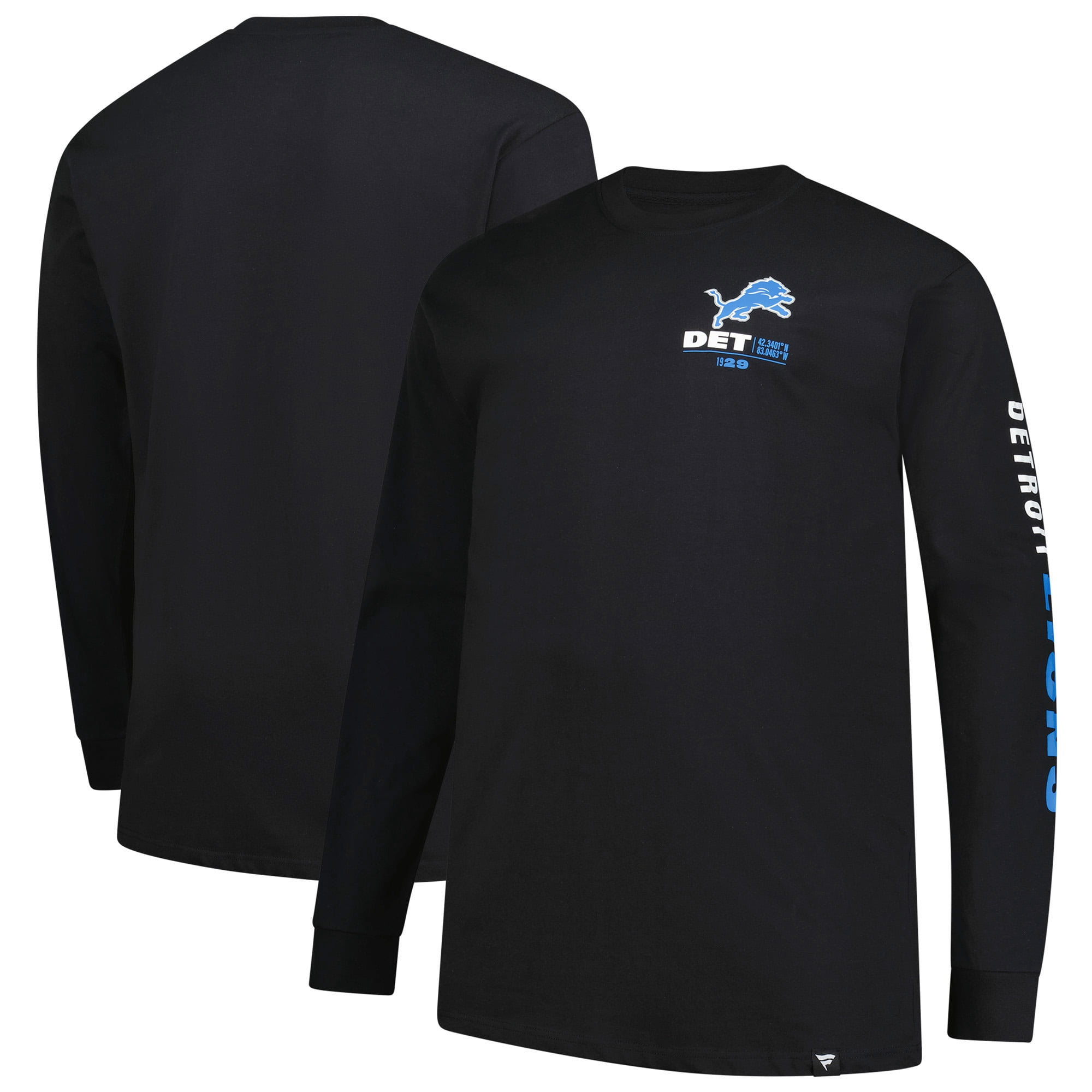 Men's Fanatics Black Detroit Lions Big & Tall Clock Management Legacy ...
