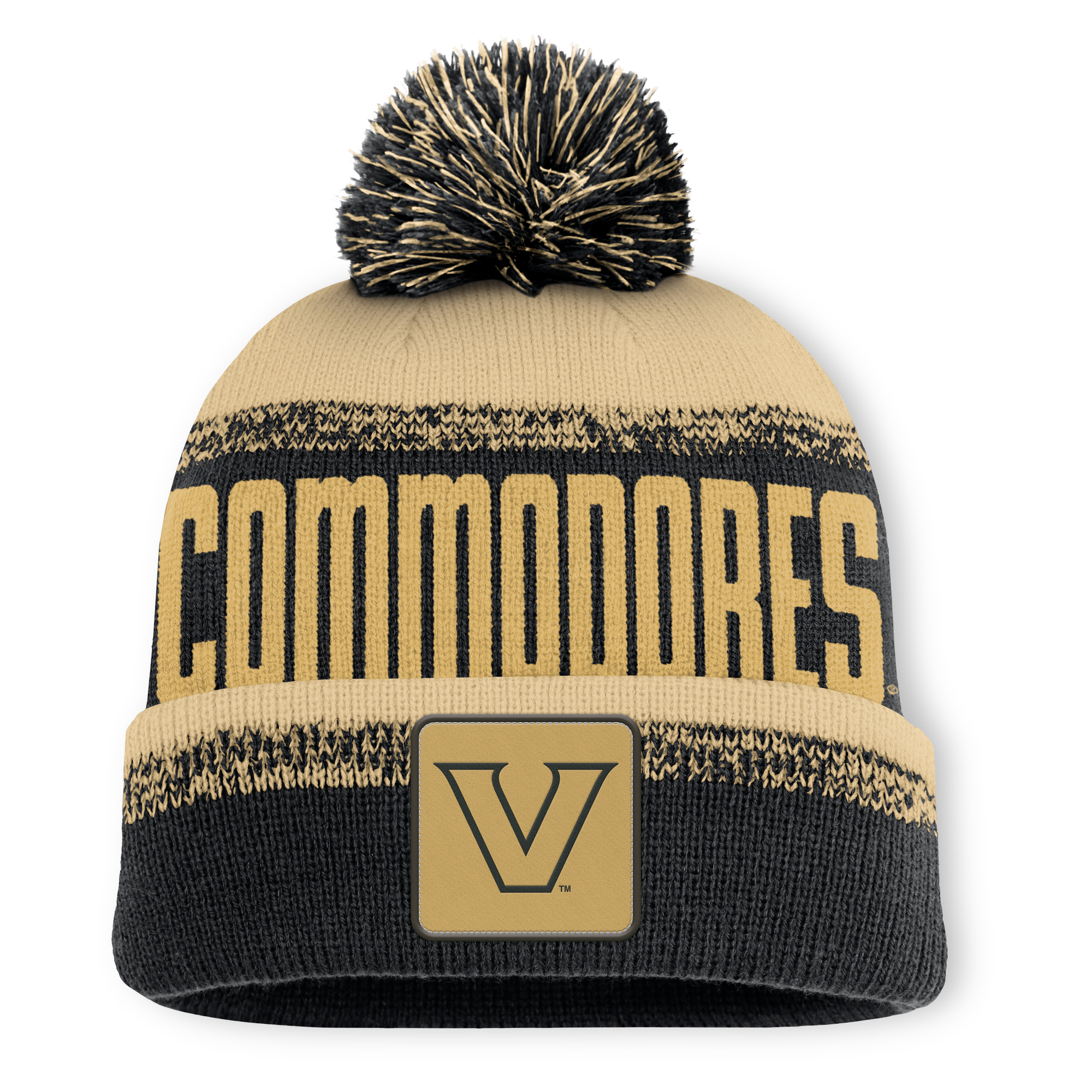 Men's Fanatics Black/Gold Vanderbilt Commodores Thrive Cuffed Knit Hat ...