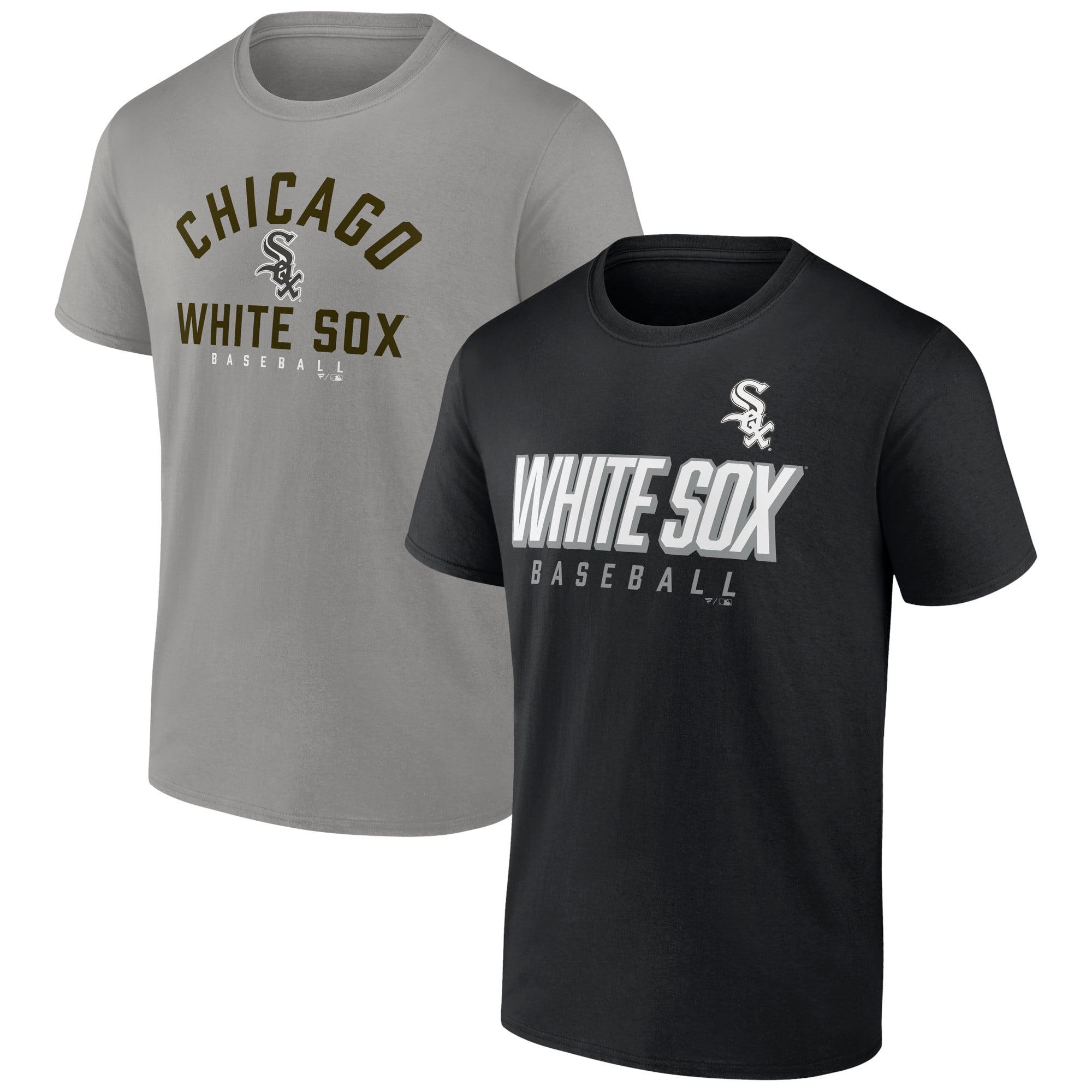 Men's Fanatics Black/Gray Chicago White Sox Player Pack T-Shirt Combo ...