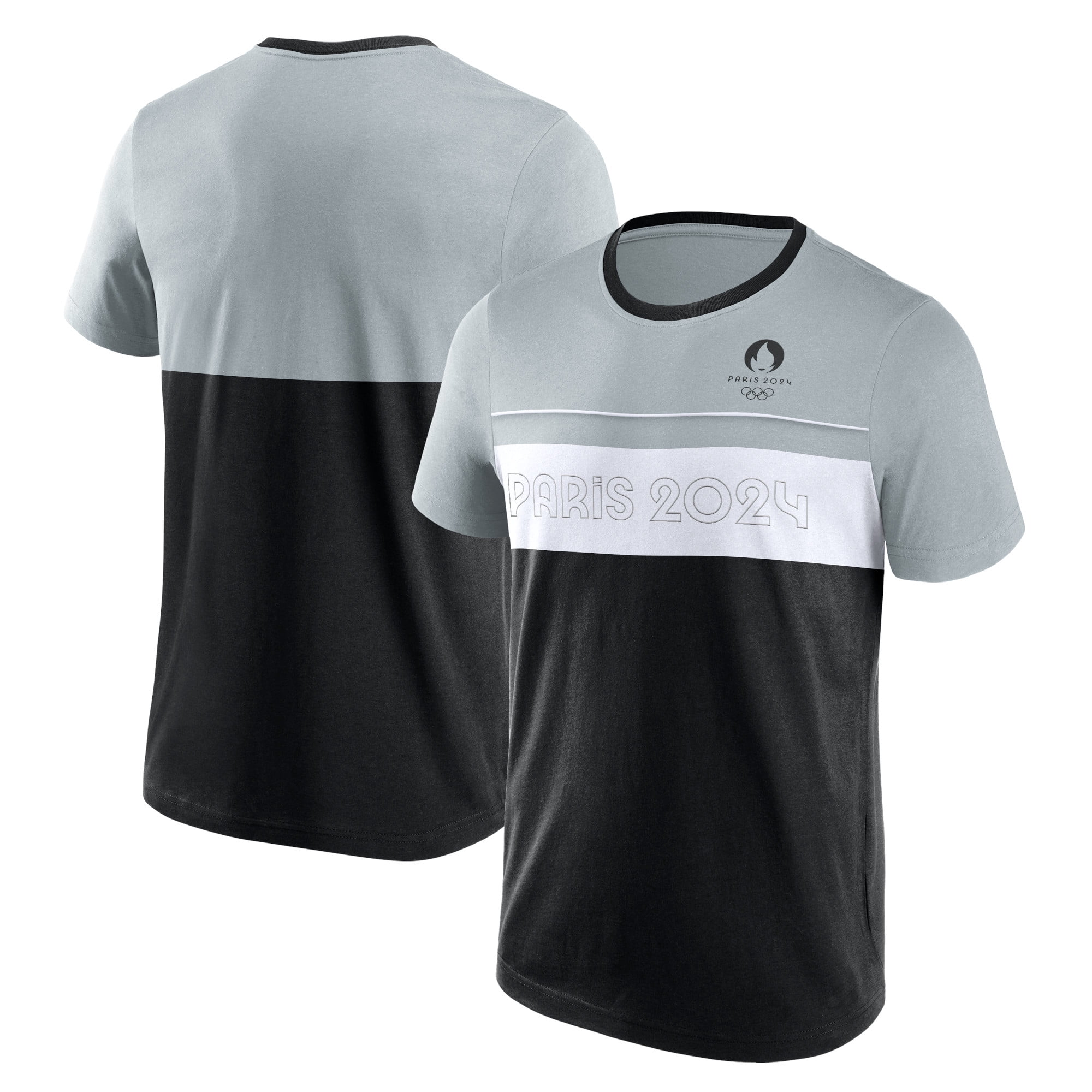 Men's Fanatics Black/Gray Paris 2024 Summer Olympics Edge Depth Outline ...
