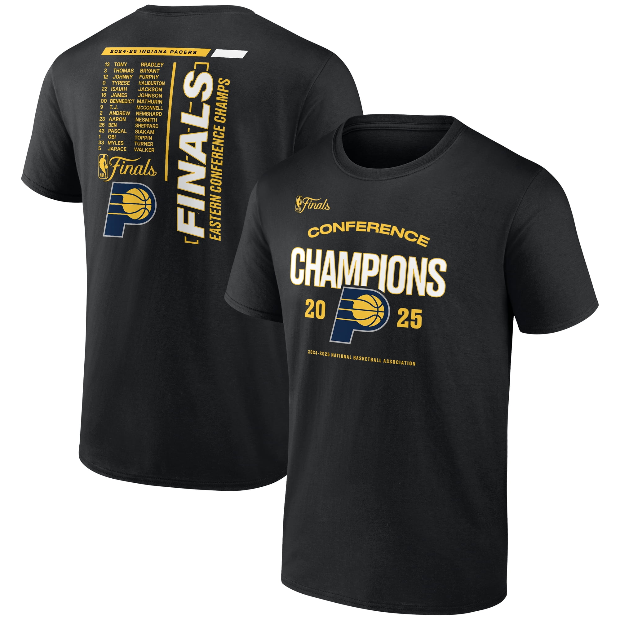 Men's Fanatics Black Indiana Pacers 2025 Eastern Conference Champions ...