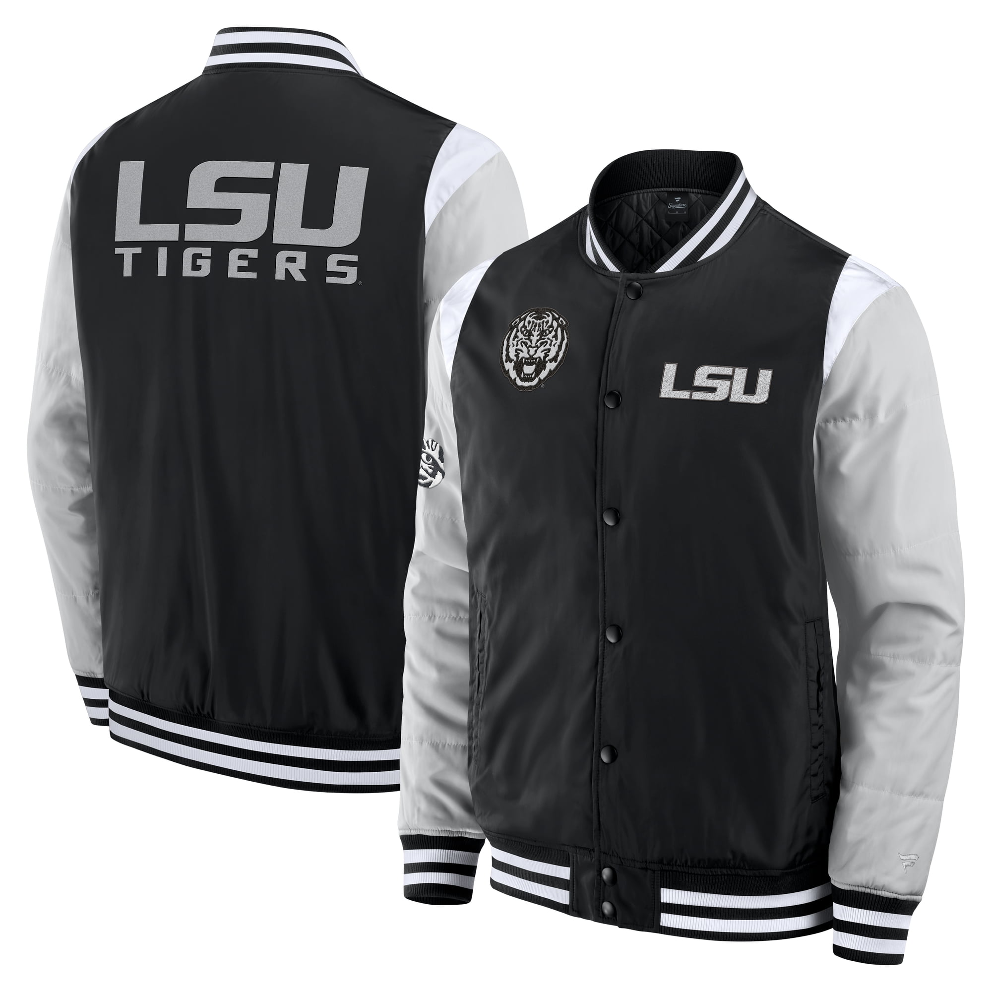 Men's Fanatics Black LSU Tigers Elements-Elite Full-Snap Jacket ...
