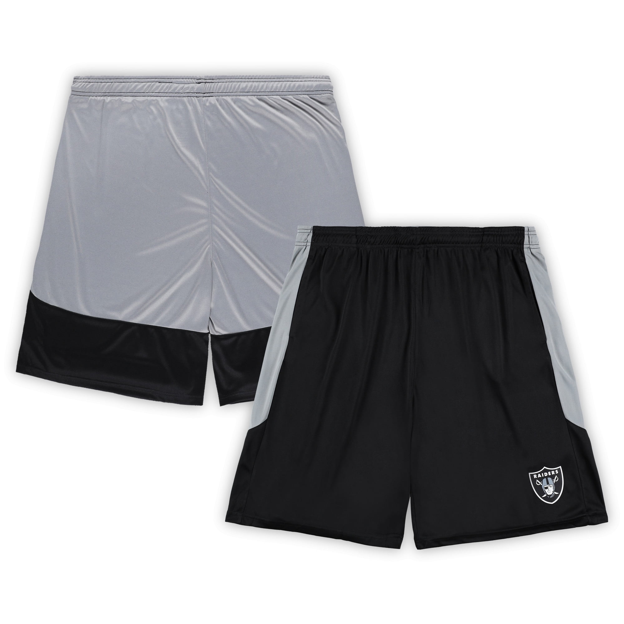 Men's Fanatics Black Las Vegas Raiders Big & Tall Team Logo Shorts ...