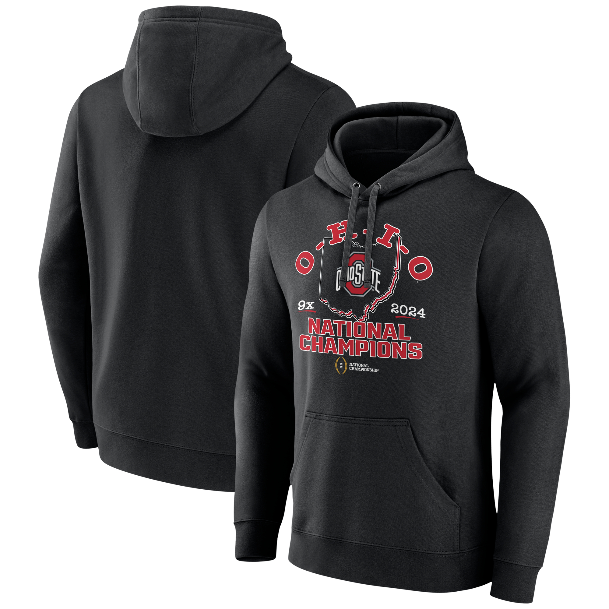 Men's Fanatics Black Ohio State Buckeyes College Football Playoff 2024 ...