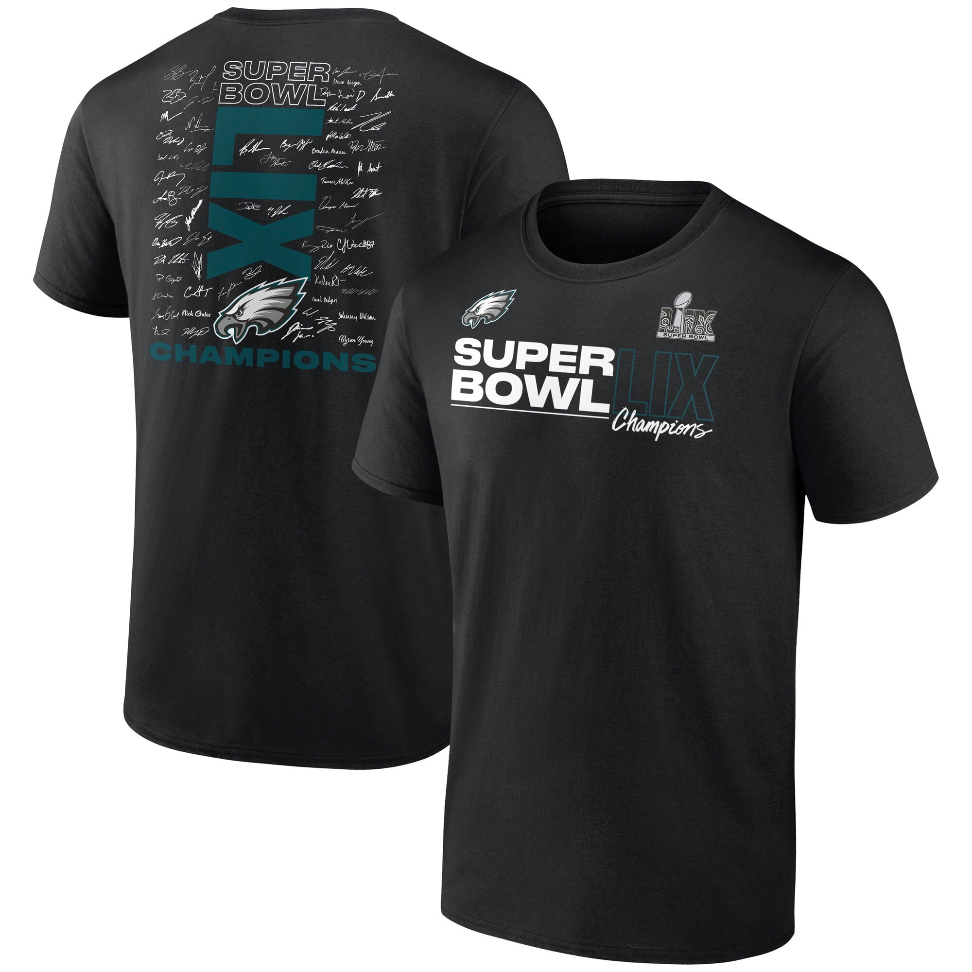 Men's Fanatics Black Philadelphia Eagles Super Bowl LIX Champions ...