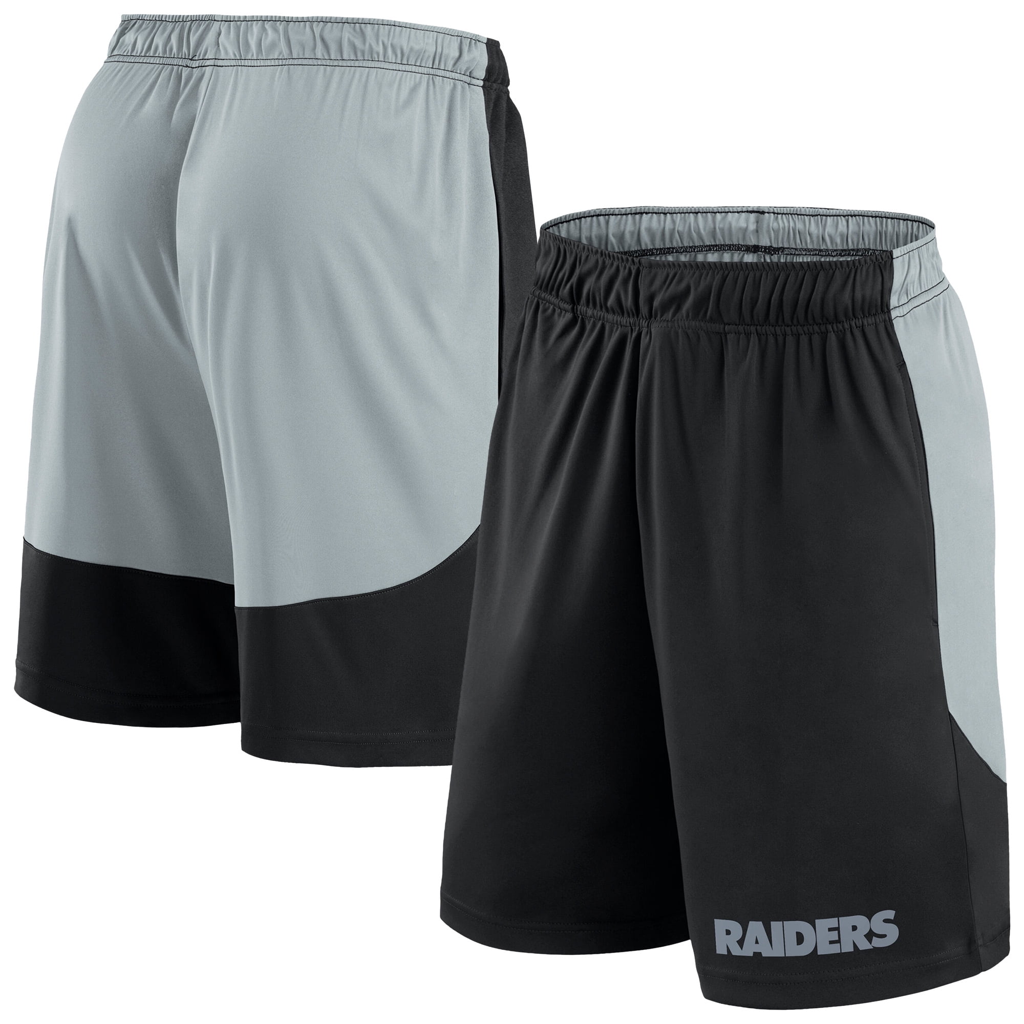 Men's Fanatics Black/Silver Las Vegas Raiders Big & Tall Launch Shorts ...