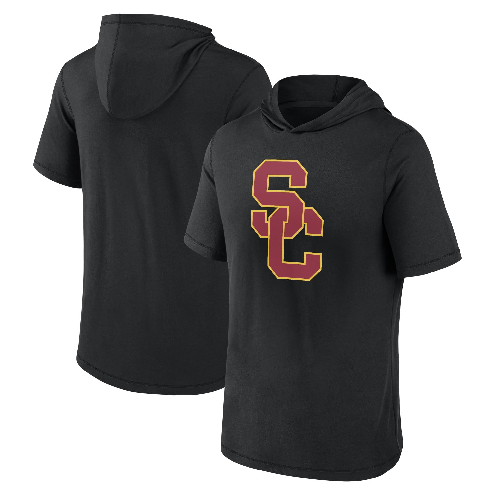 Men's Fanatics Black USC Trojans Primary Logo Hoodie T-Shirt - Walmart.com