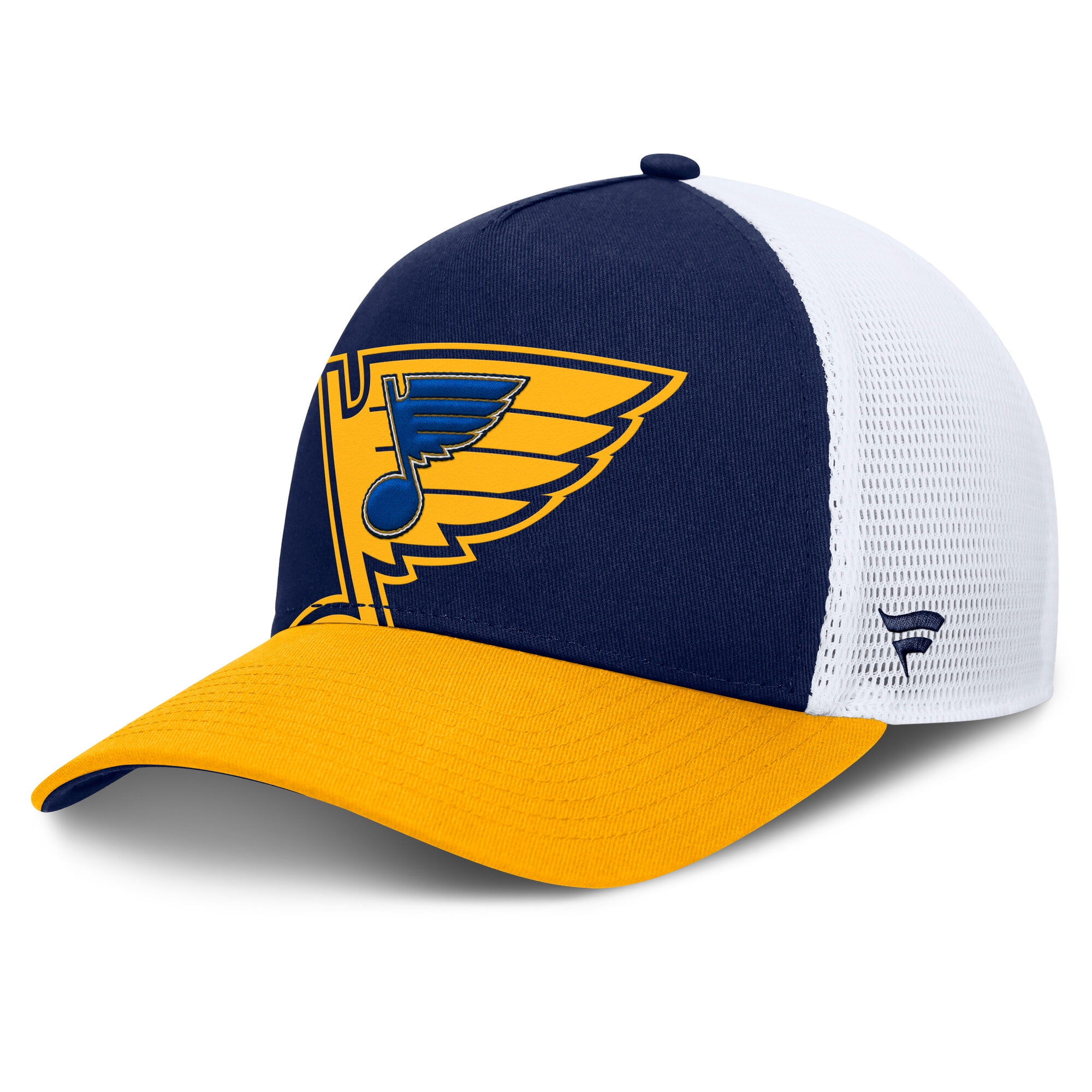 Men's Fanatics Blue/Gold St. Louis Blues Authentic Pro A-Frame Rink ...