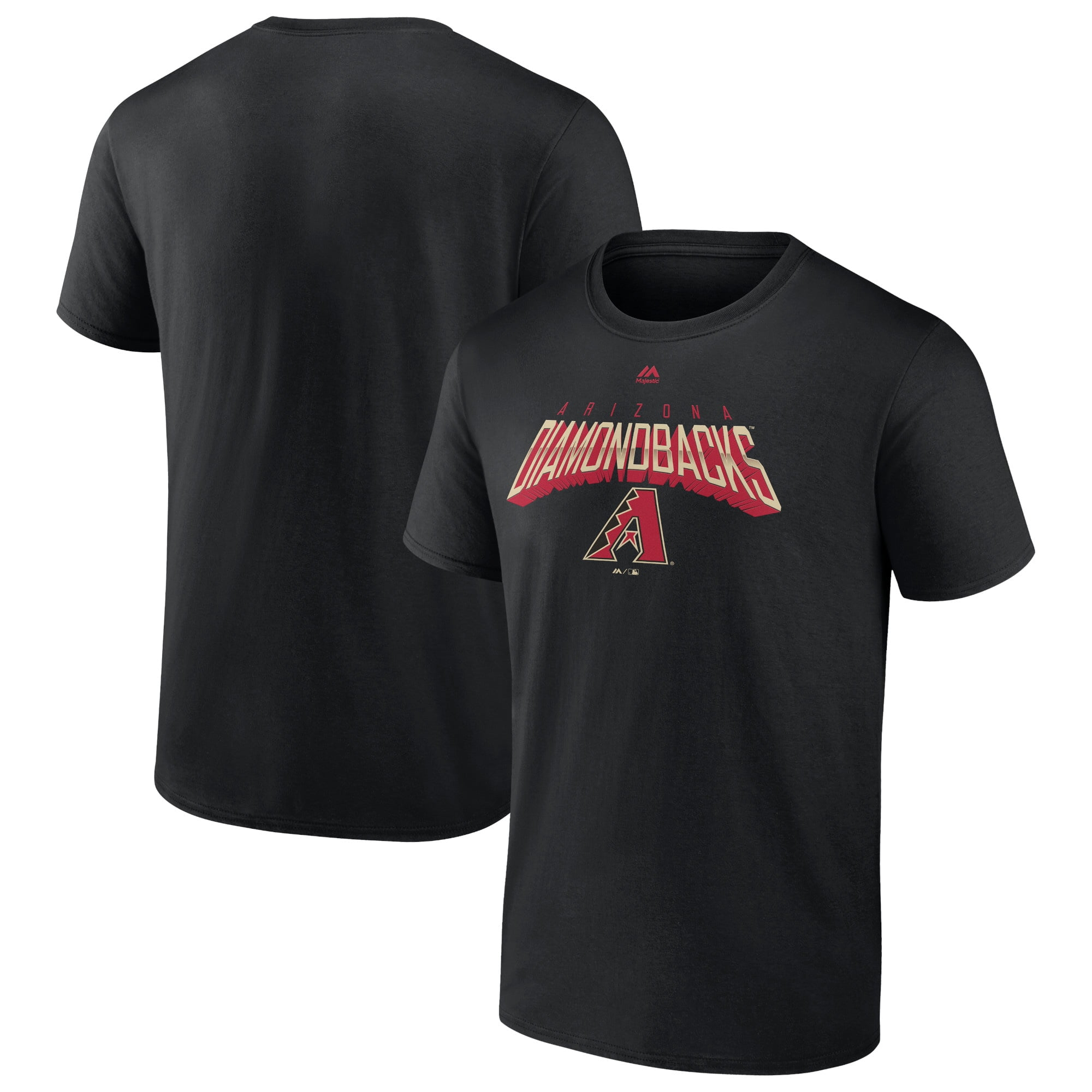 Fanatics Braned Men's Arizona Diamondbacks Sweep T-Shirt Black Cotton ...