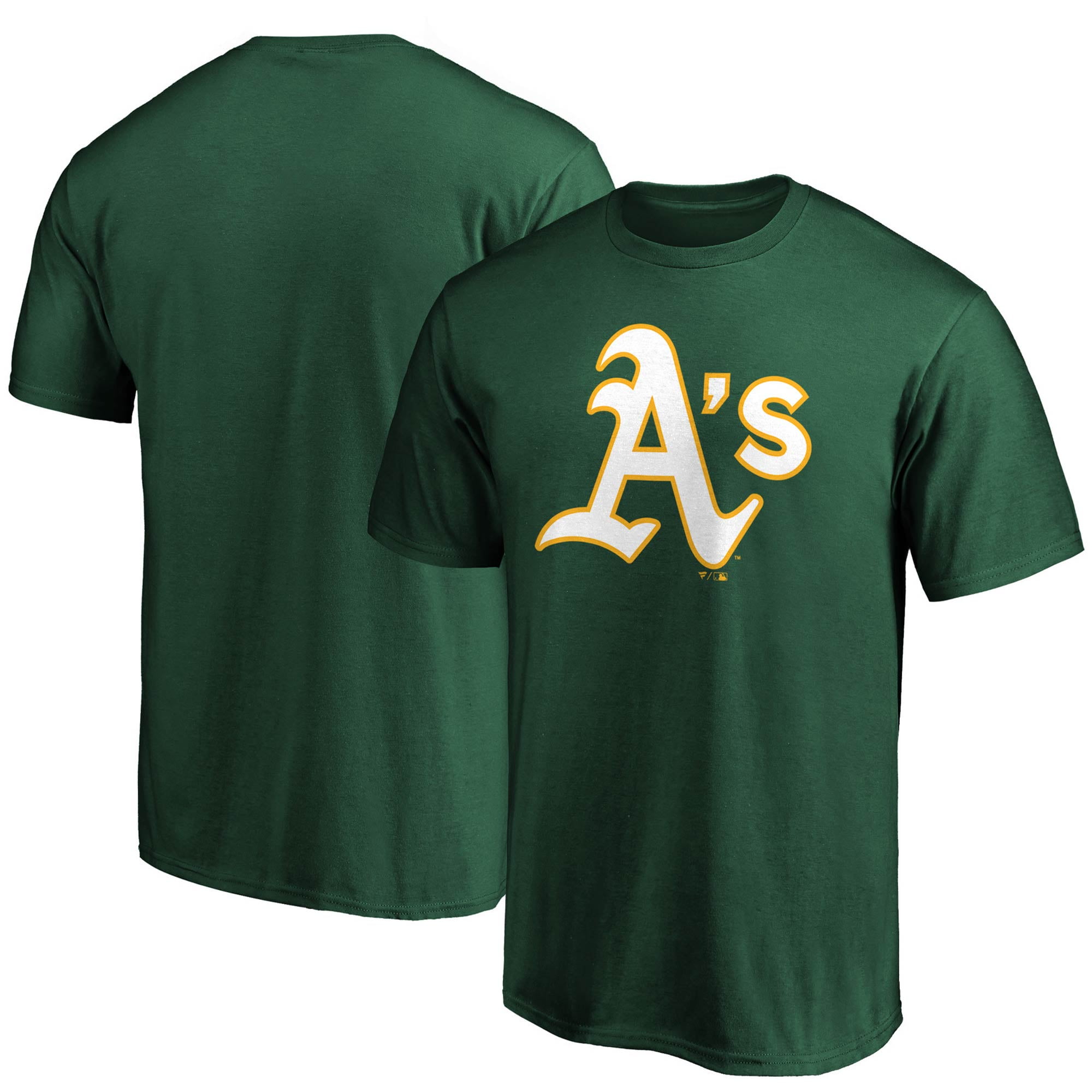 Men's Fanatics Branded Green Oakland Athletics Official Logo T-Shirt ...