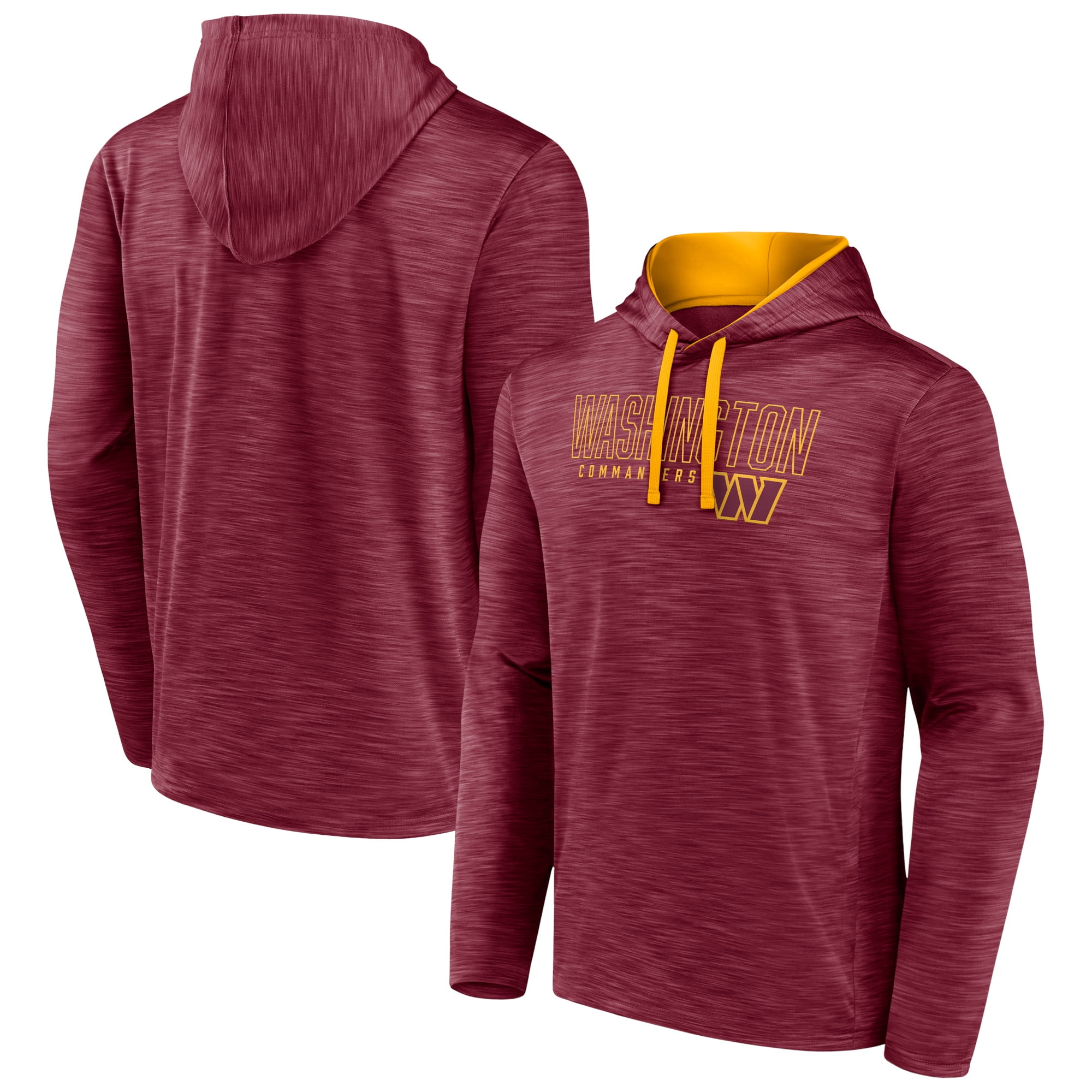 Men's Fanatics Heather Burgundy Washington Commanders Hook and Ladder Pullover Hoodie - Walmart.com