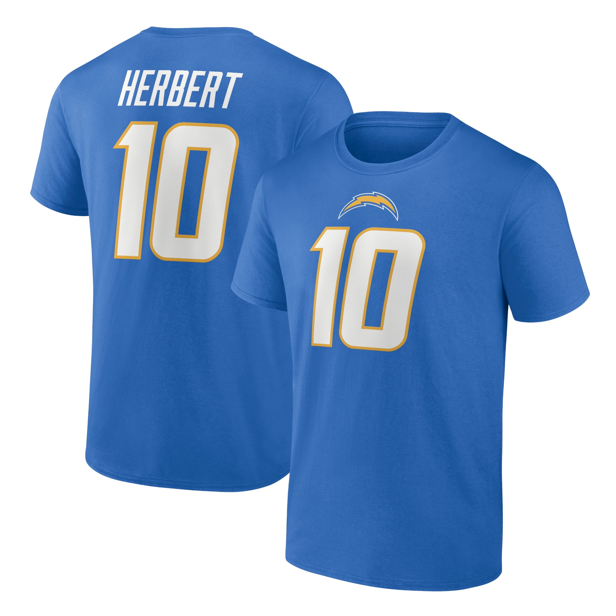 Men's Fanatics Branded Justin Herbert Powder Blue Los Angeles Chargers ...