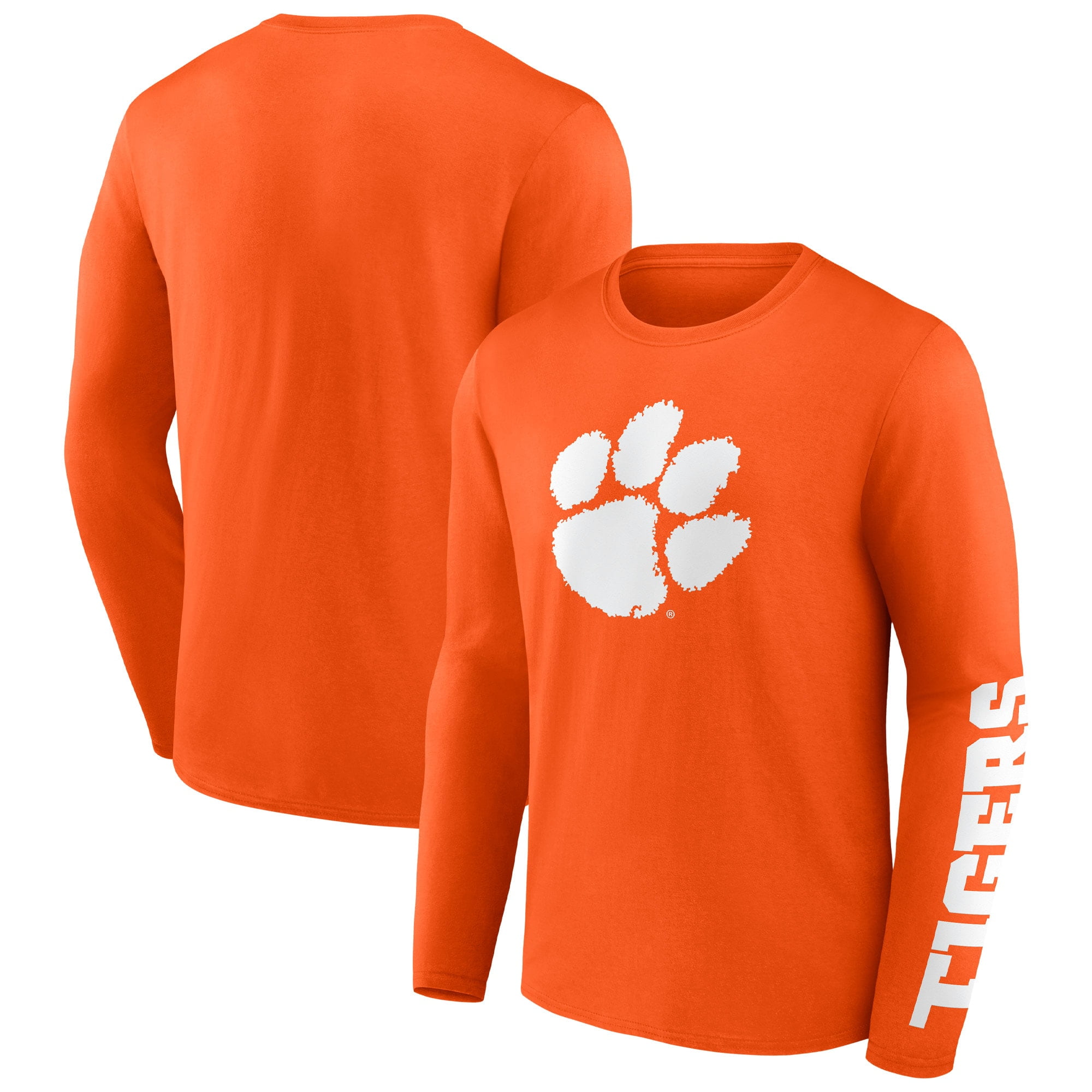 Men's Fanatics Branded Orange Clemson Tigers Double Time 2-Hit Long ...