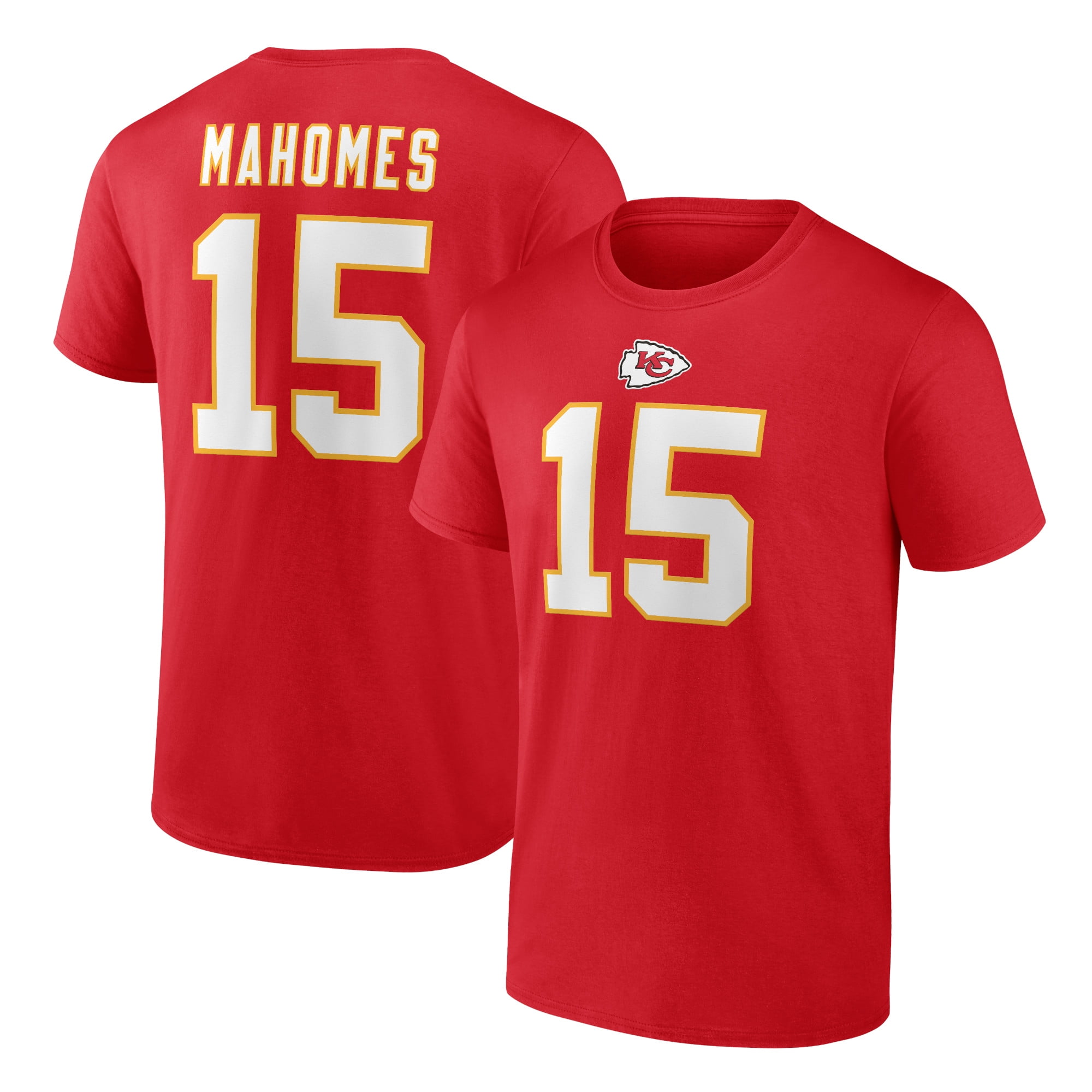NFL Patrick Mahomes Kansas City Chiefs Mens Name & Number Short Sleeve ...