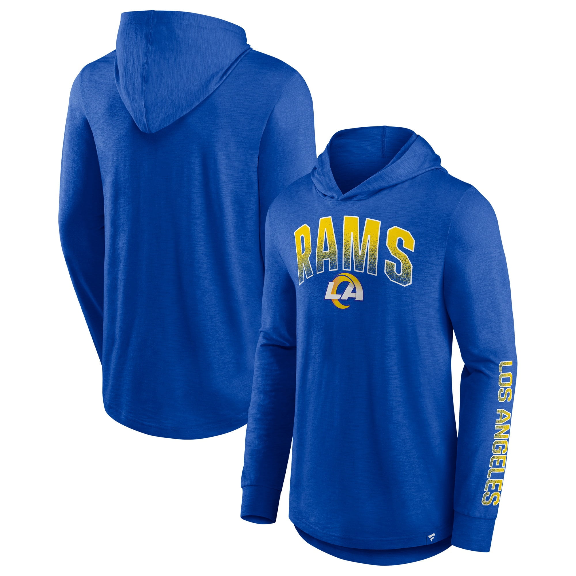 Men's Fanatics Royal Los Angeles Rams Front Runner Long Sleeve Hooded T ...