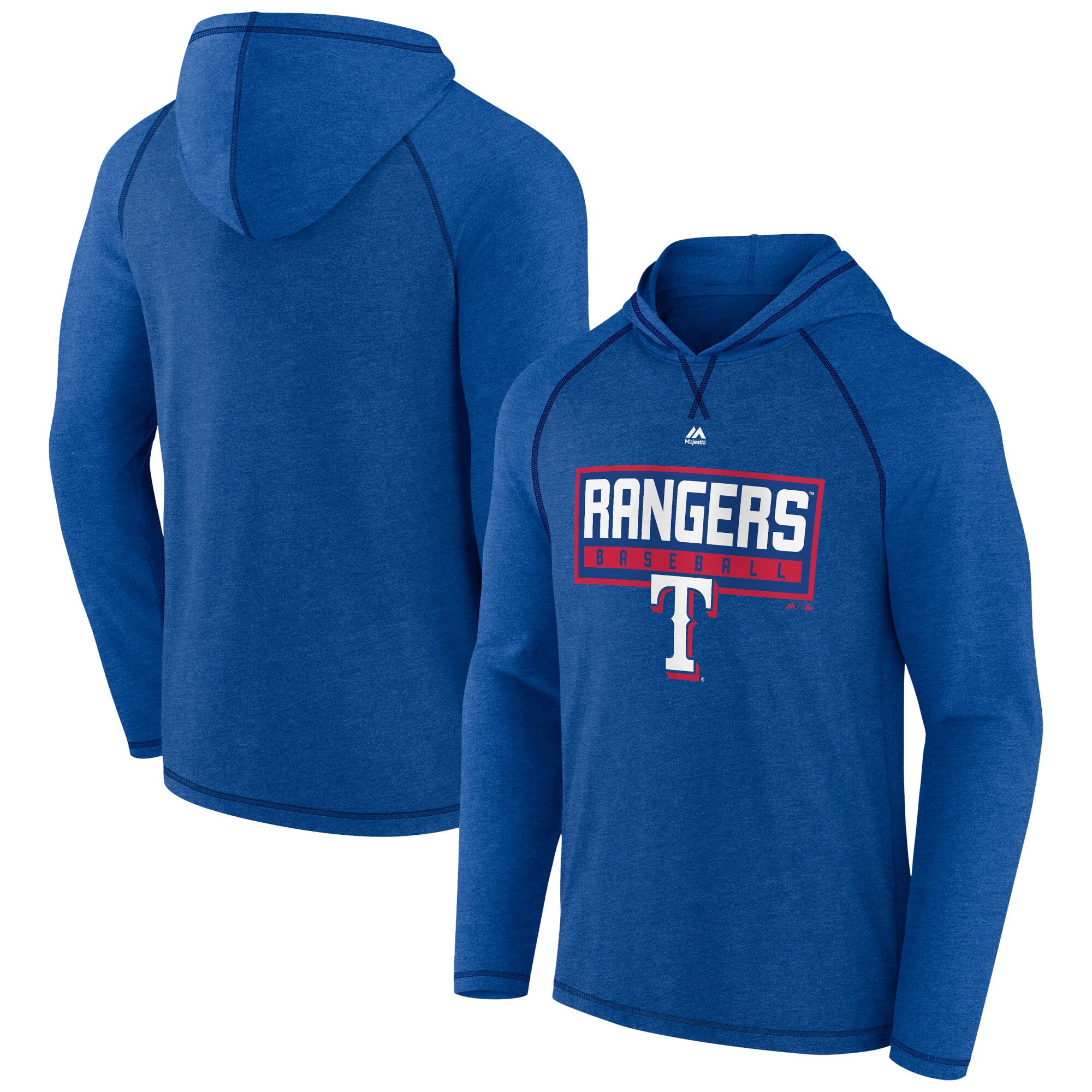 Men's Fanatics Branded Royal Texas Rangers Down the Line Raglan ...