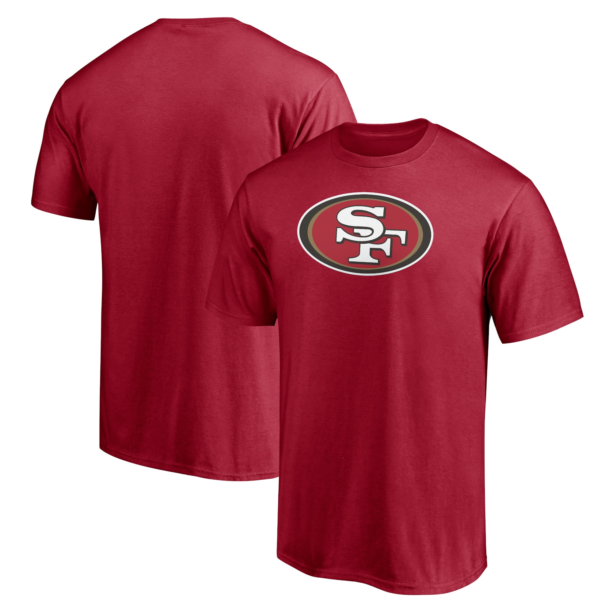 Men's Fanatics Branded Scarlet San Francisco 49ers Primary Team Logo T ...