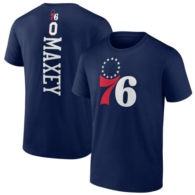 Men's Tyrese Maxey Navy Philadelphia 76ers Playmaker T-Shirt - Walmart.com