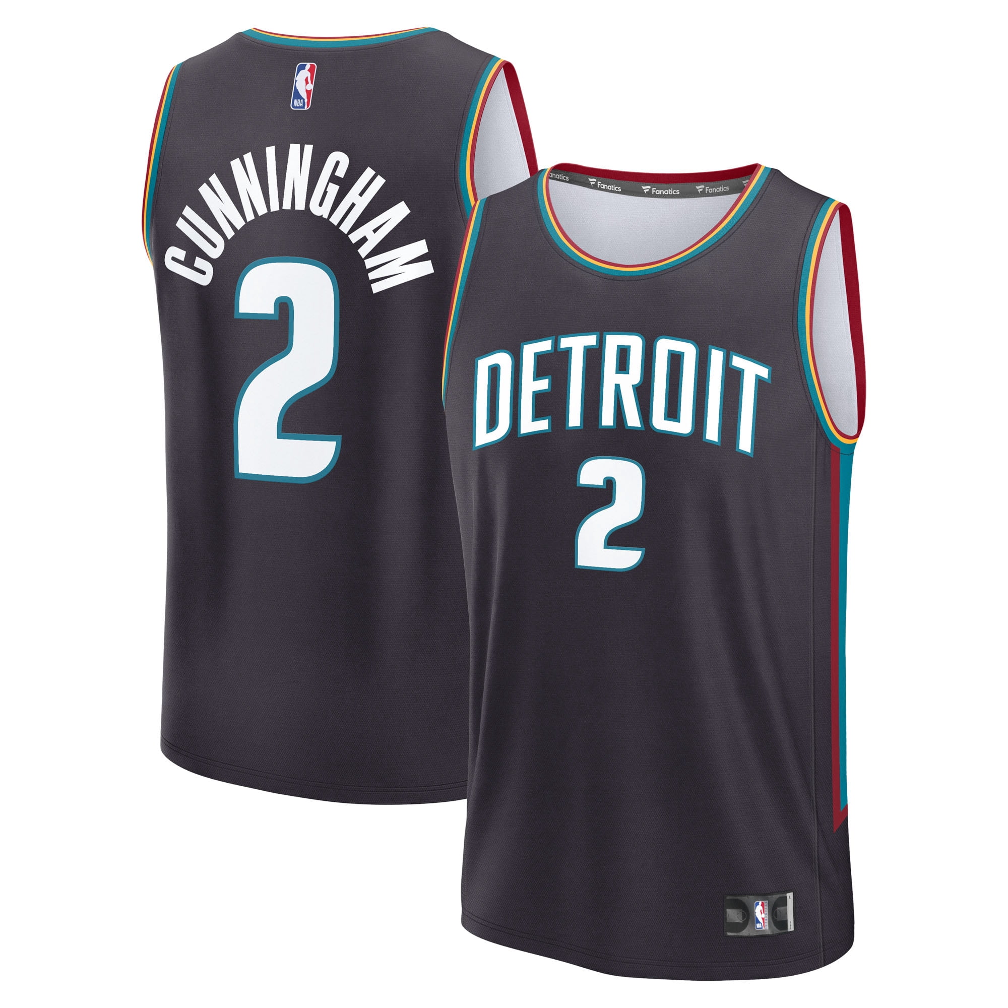 Men's Fanatics Cade Cunningham Charcoal Detroit Pistons 2025/26 City ...