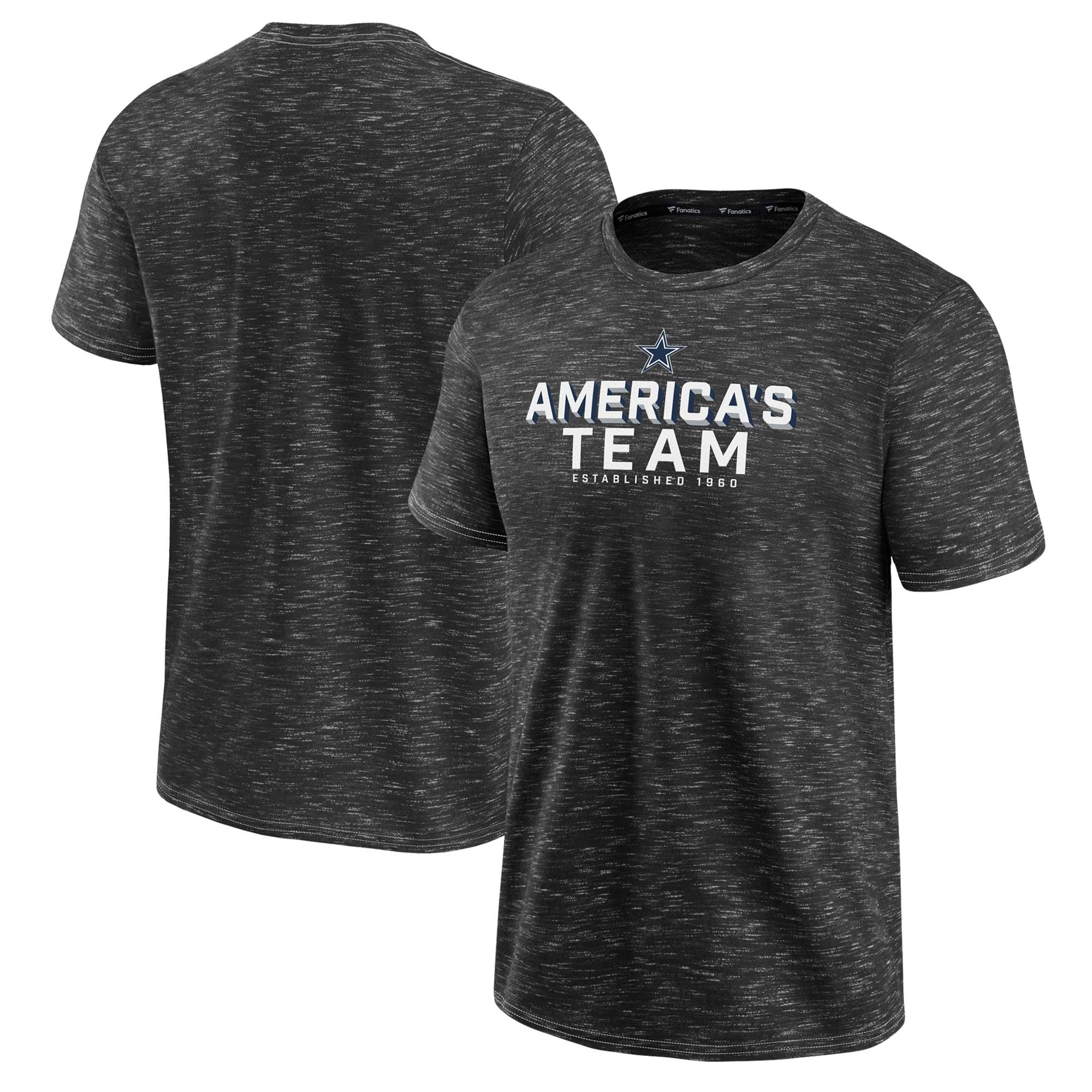 Men's Fanatics Charcoal Dallas Cowboys Component T-Shirt - Walmart.com
