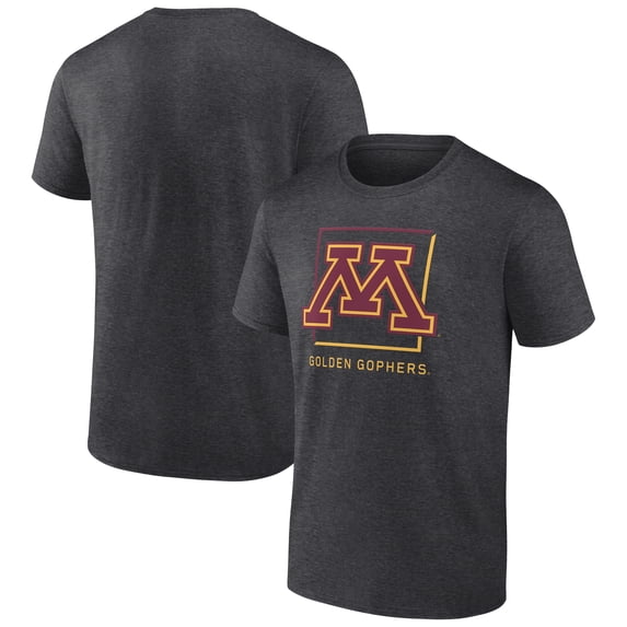 Men's Fanatics Charcoal Minnesota Golden Gophers Fundamentals Halved ...