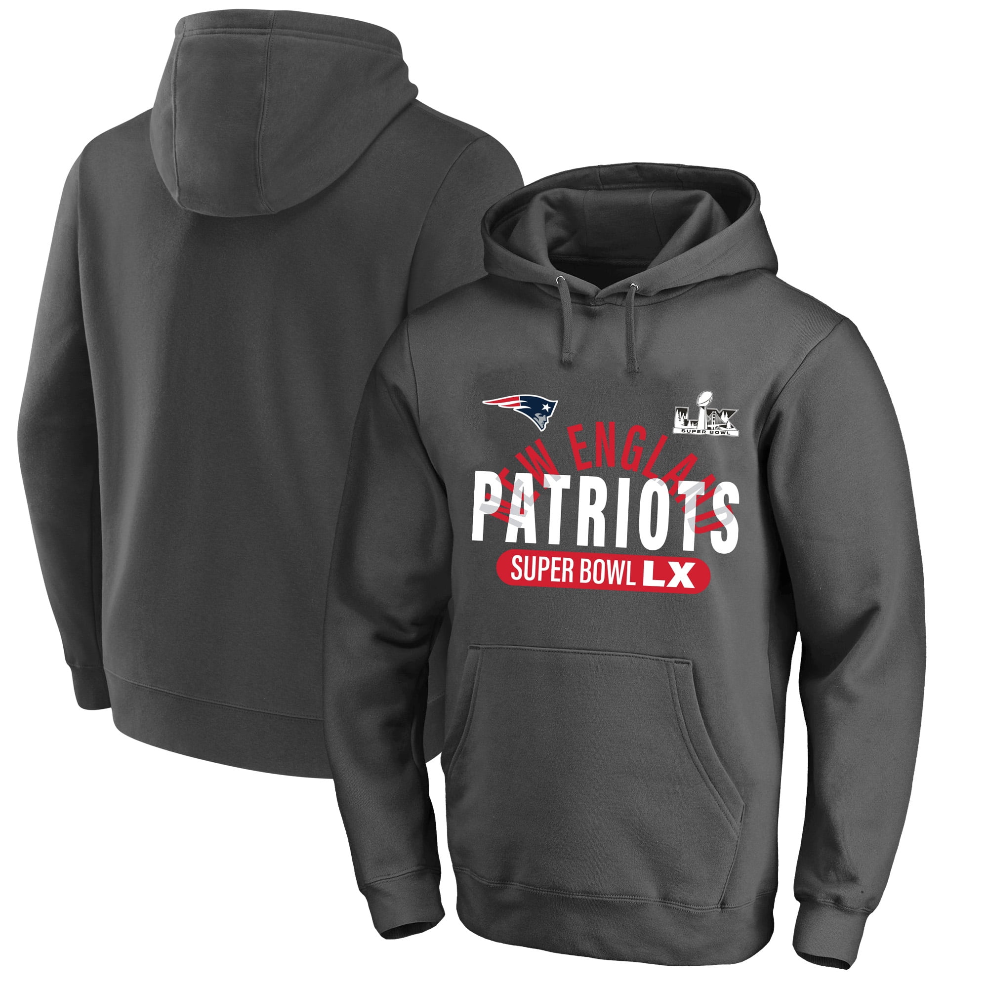 Men's Fanatics Charcoal New England Patriots Super Bowl LX Big & Tall ...