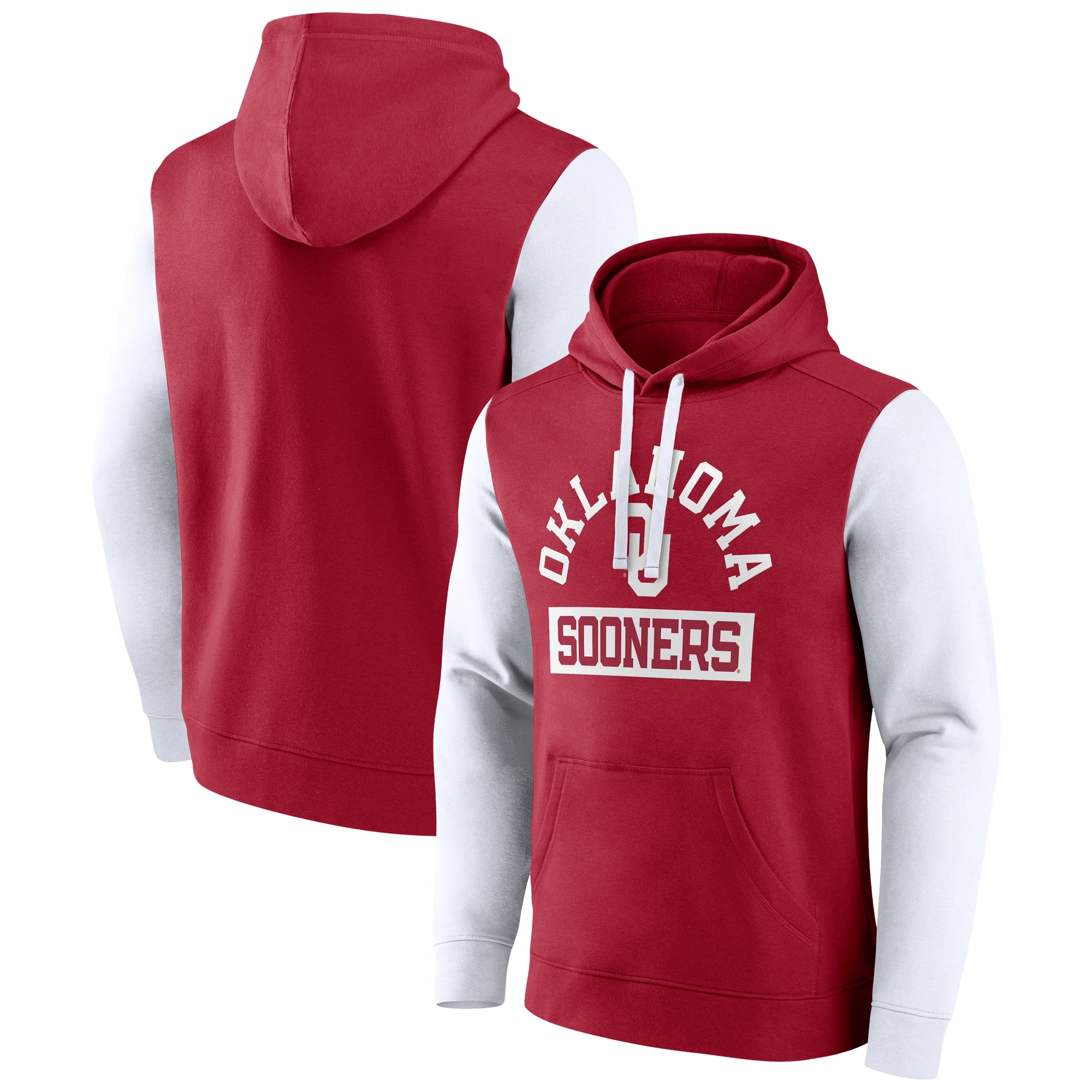 Men's Fanatics Crimson Oklahoma Sooners Extra Point Color-Block ...