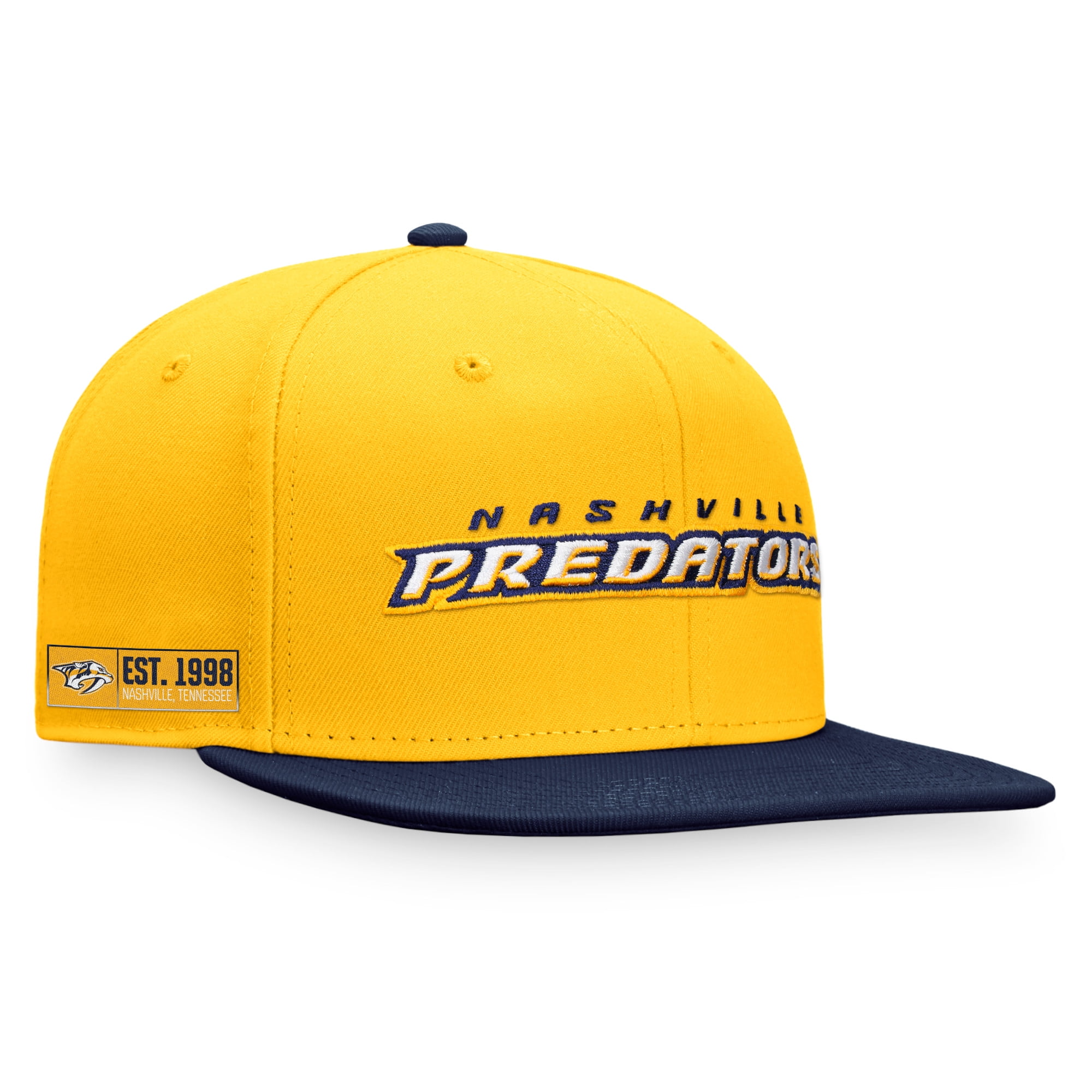 Men's Fanatics Gold/Navy Nashville Predators Iconic Color Blocked ...