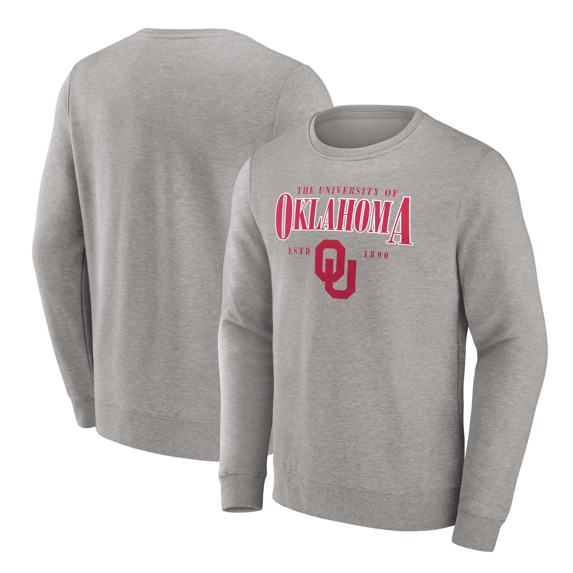 Men's Fanatics Gray Oklahoma Sooners True Classics Act Fast Fleece ...