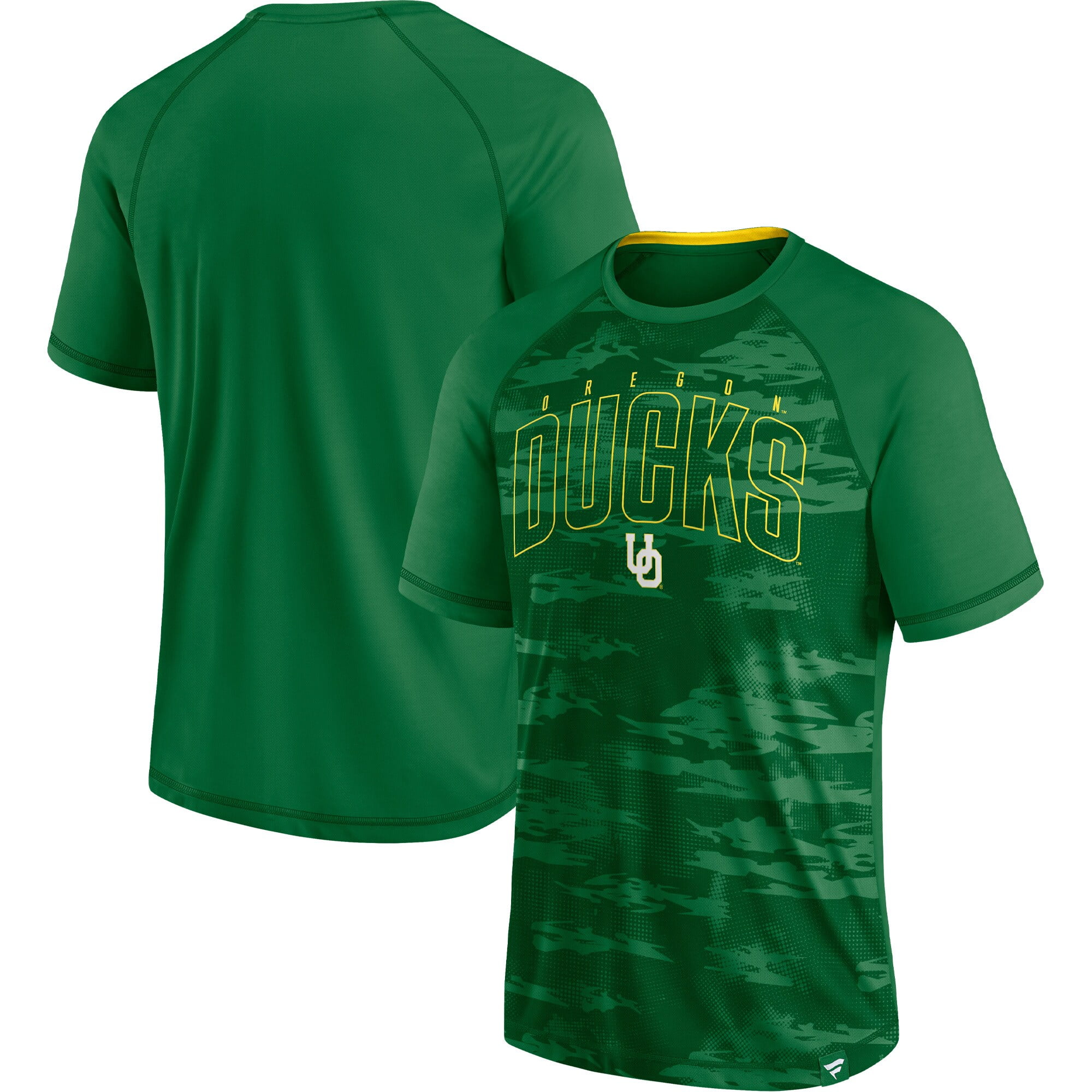 Men's Fanatics Green Oregon Ducks Arch Outline Raglan T-Shirt - Walmart.com