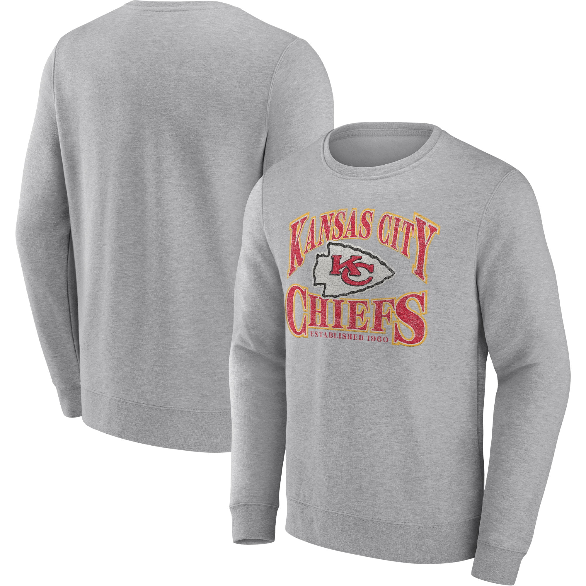 Men's Fanatics Heathered Charcoal Kansas City Chiefs Playability ...