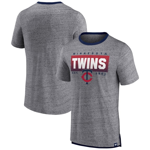 Men's Fanatics Heathered Gray Minnesota Twins Iconic Team Element ...